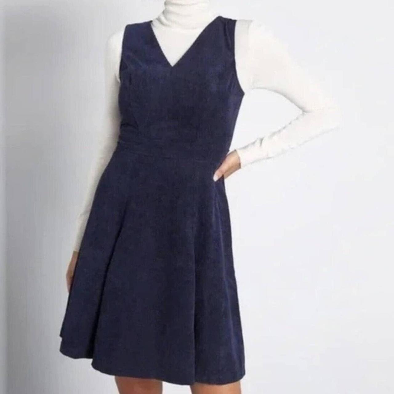 ModCloth Women's Blue Dress | Depop