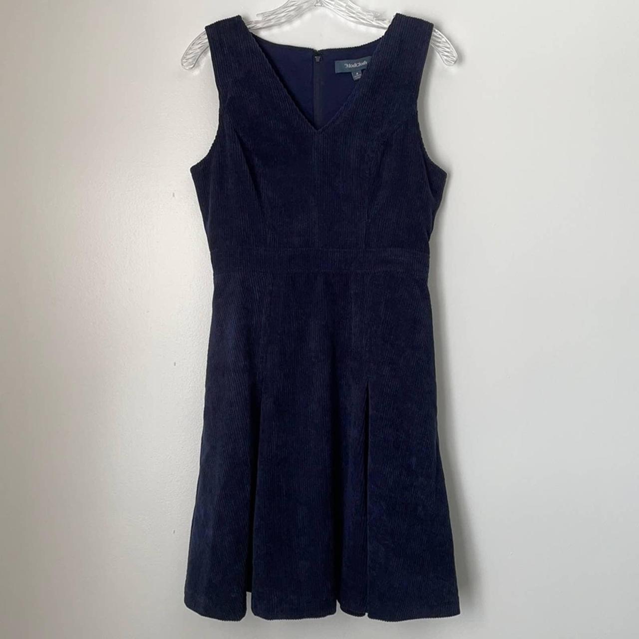ModCloth Women's Blue Dress | Depop