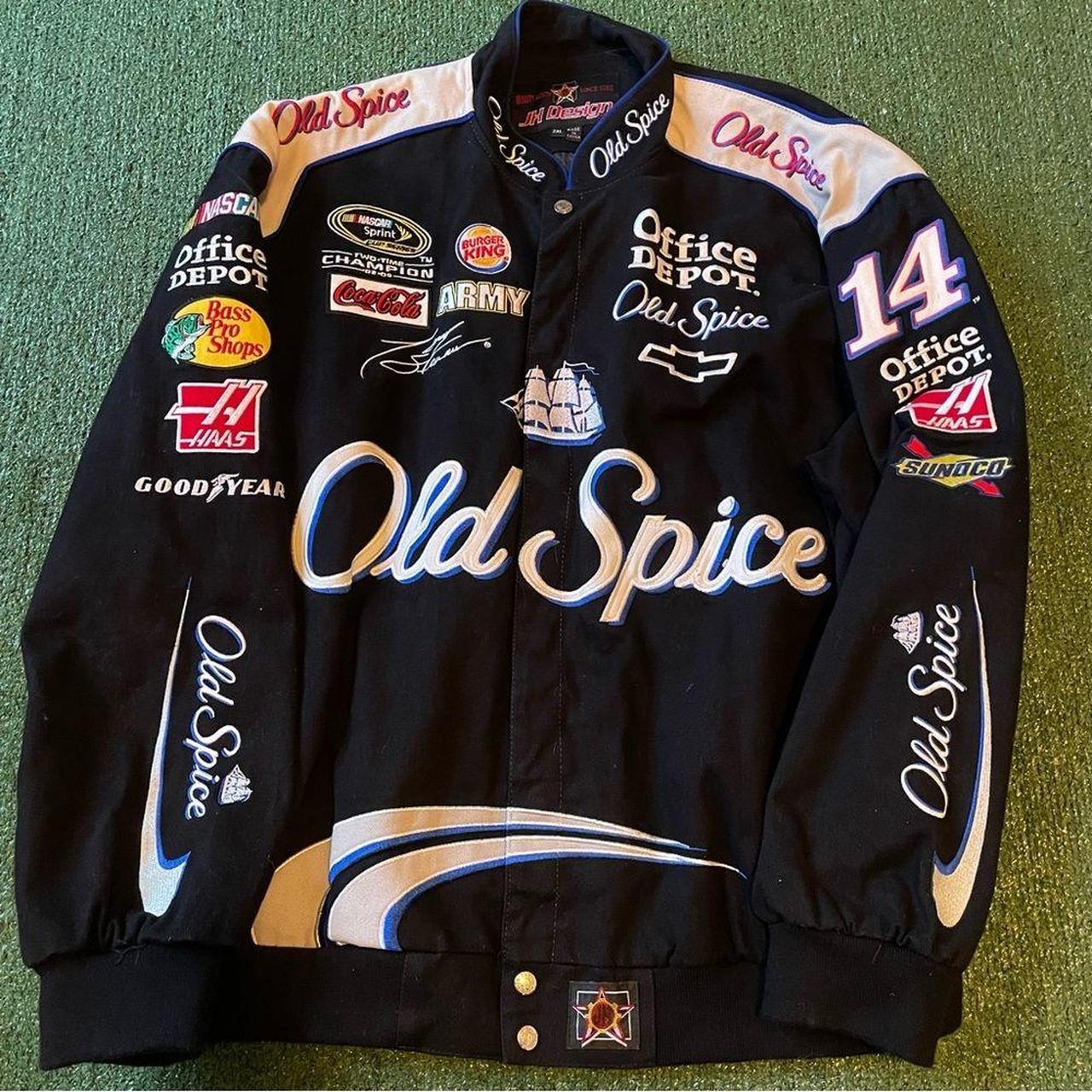 Vintage NASCAR JH Design Tony Stewart #14 Old Spice... | Depop