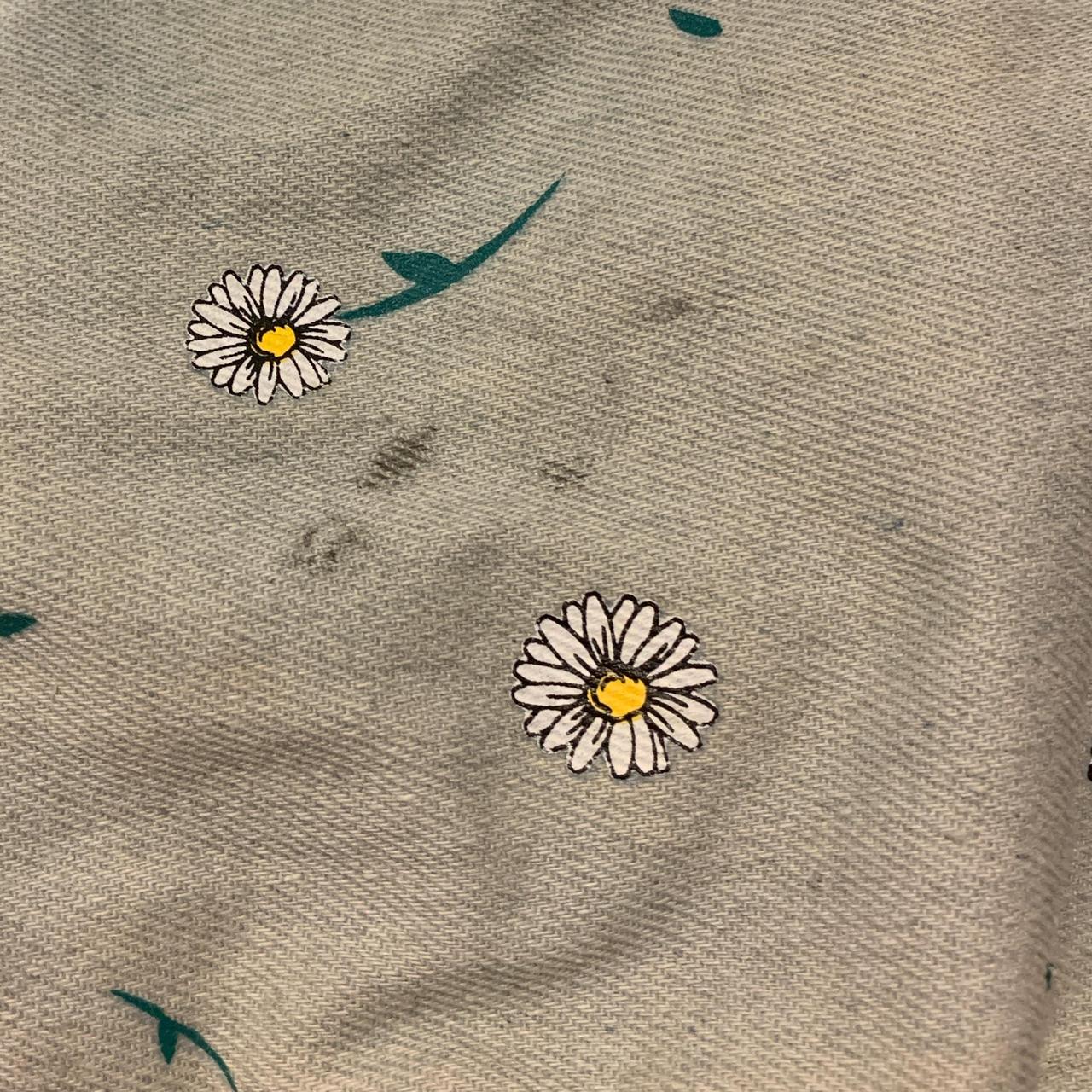 Denim daisy typo backpack Almost perfect... - Depop