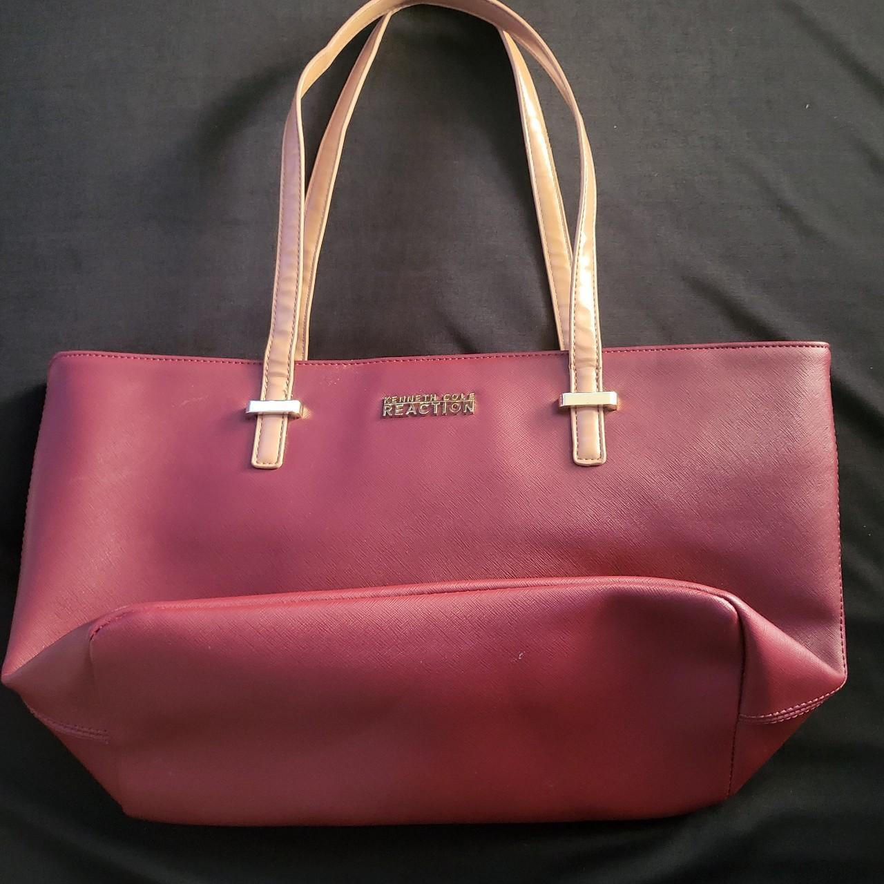 Kenneth Cole bag Burgundy/maroon color Great for... - Depop