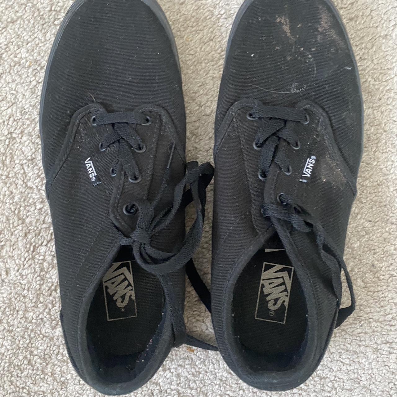 Black Vans shoes #vans - Depop