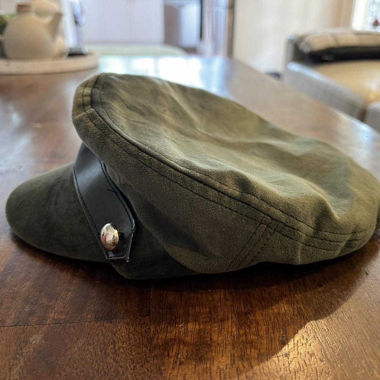 Velvet green newsboy cap. Brixton style. Would... - Depop