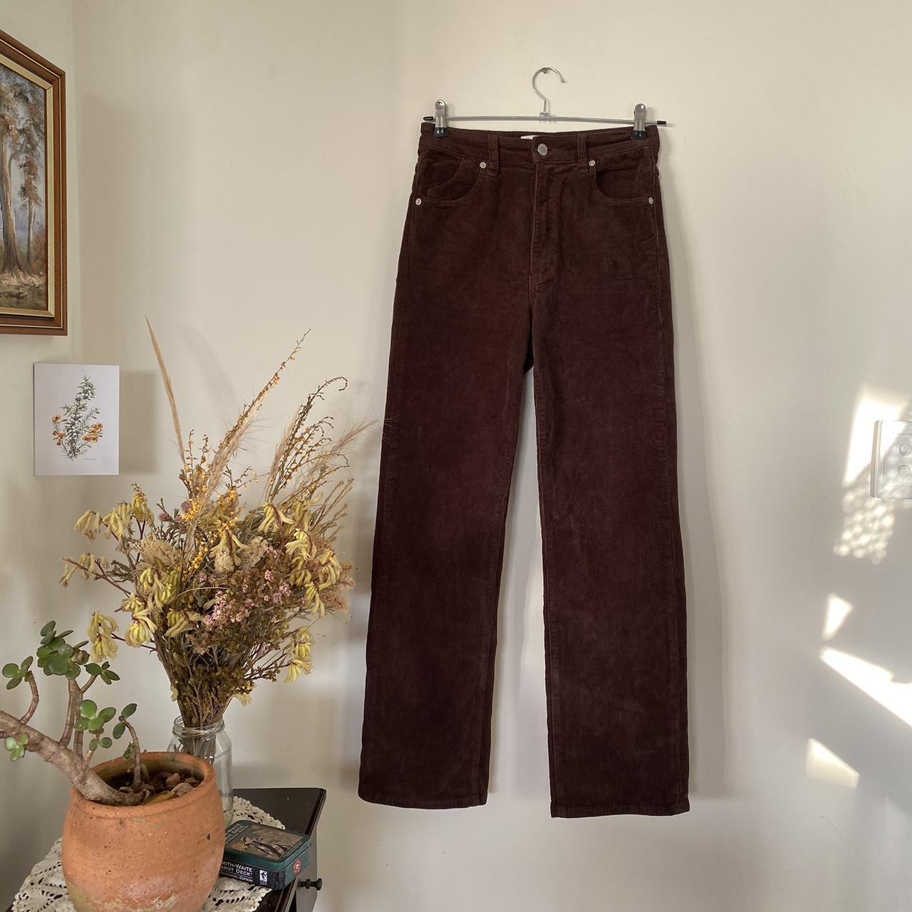 Rollas original high rise straight leg brown... | Depop