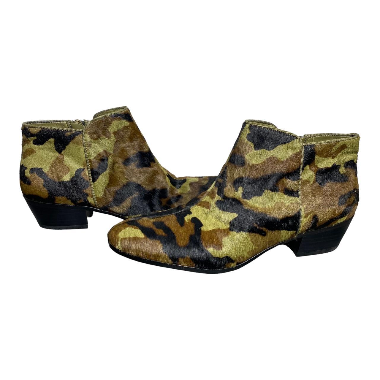 Sam Edelman Men's Green and Khaki Boots | Depop