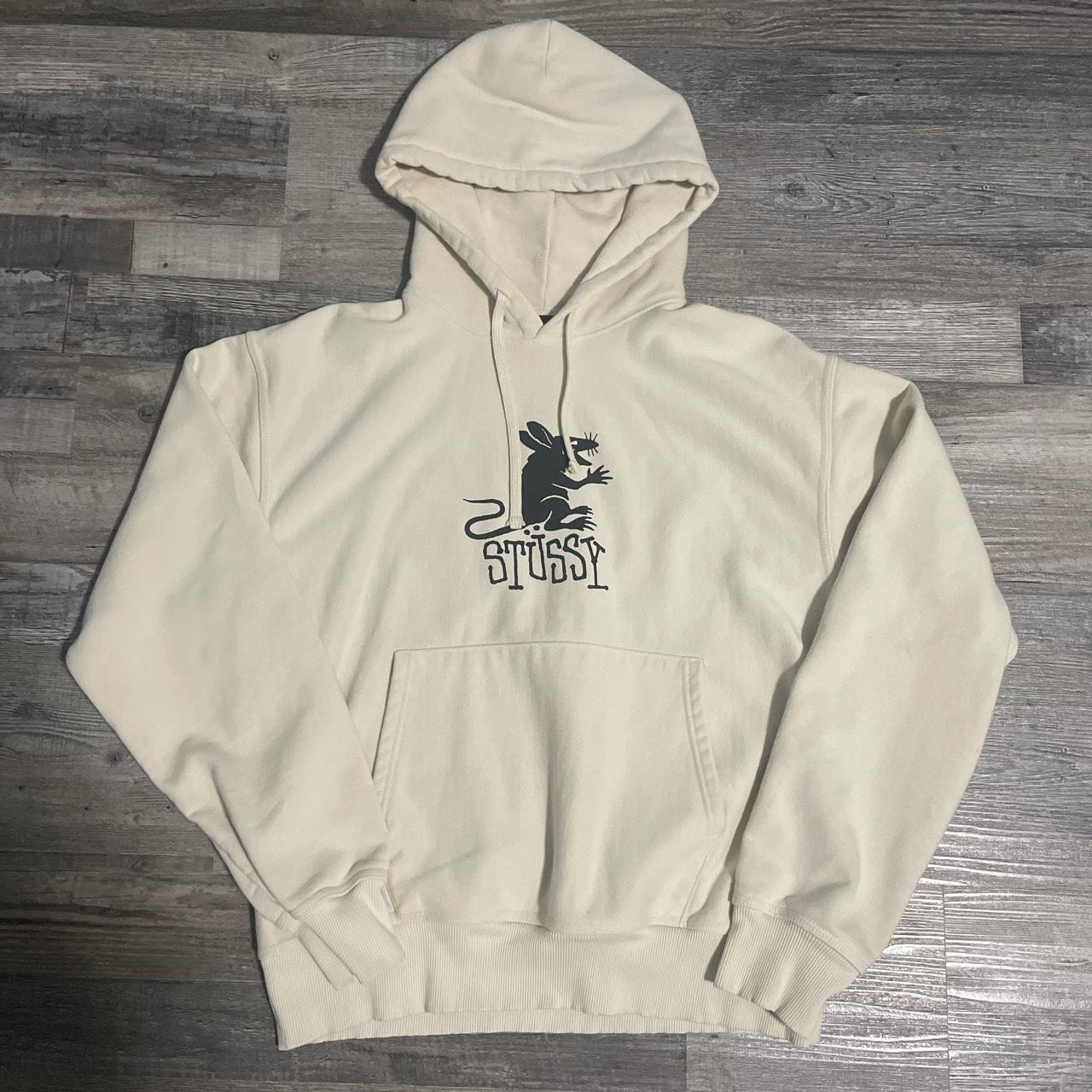 stüssy rat putty hoodie size L barely worn with no... - Depop