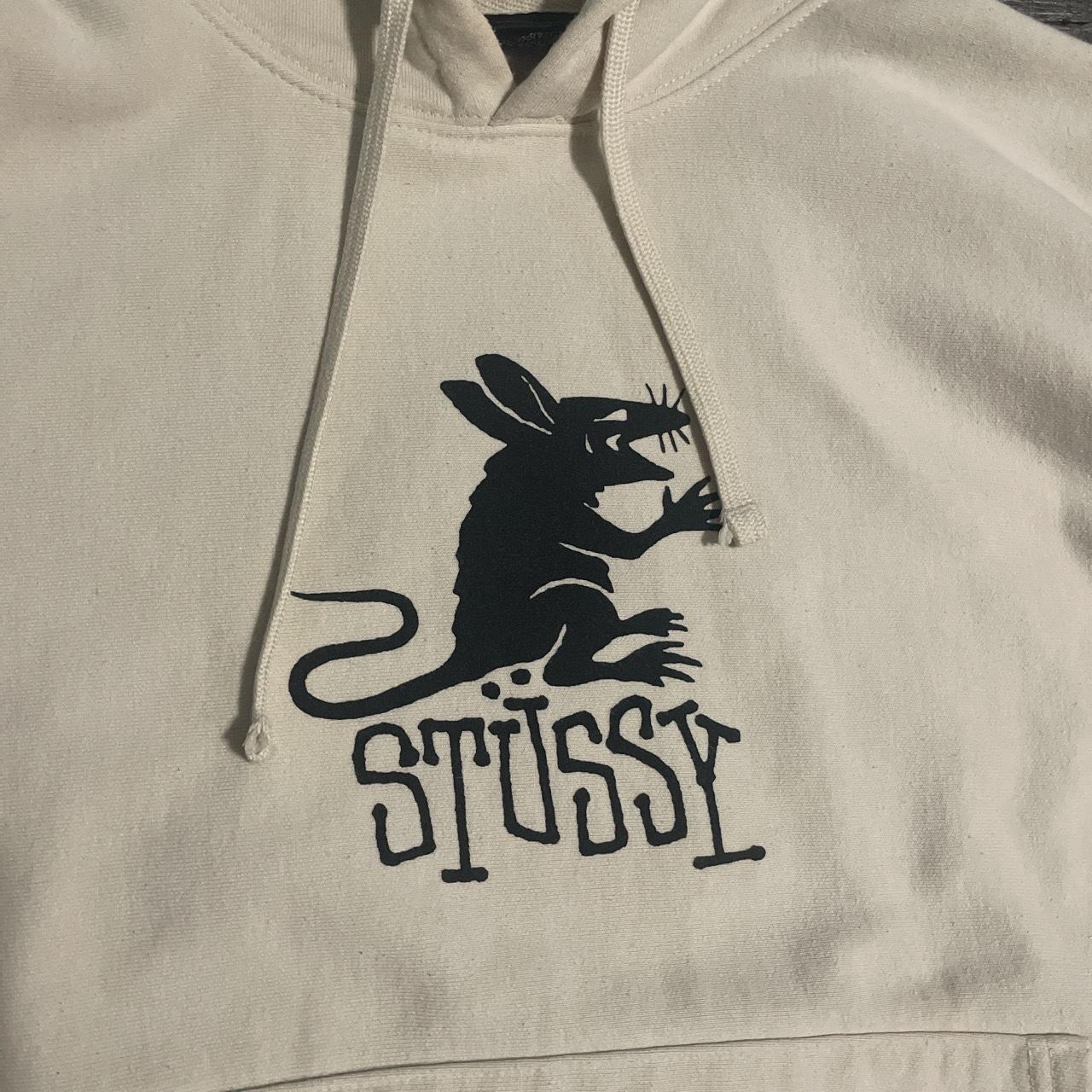 stüssy rat putty hoodie size L barely worn with no... - Depop