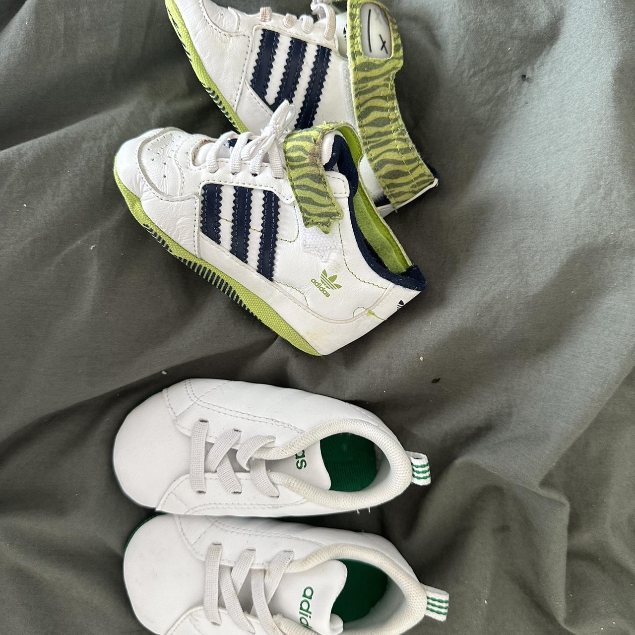 2 pairs- Babies's first walkers size 2 Adidas | Depop