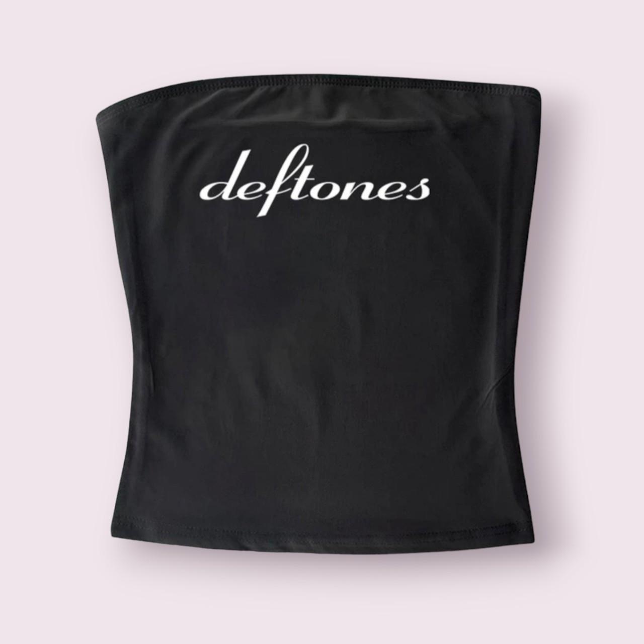 Deftones graphic tube top - fits S-M -... - Depop