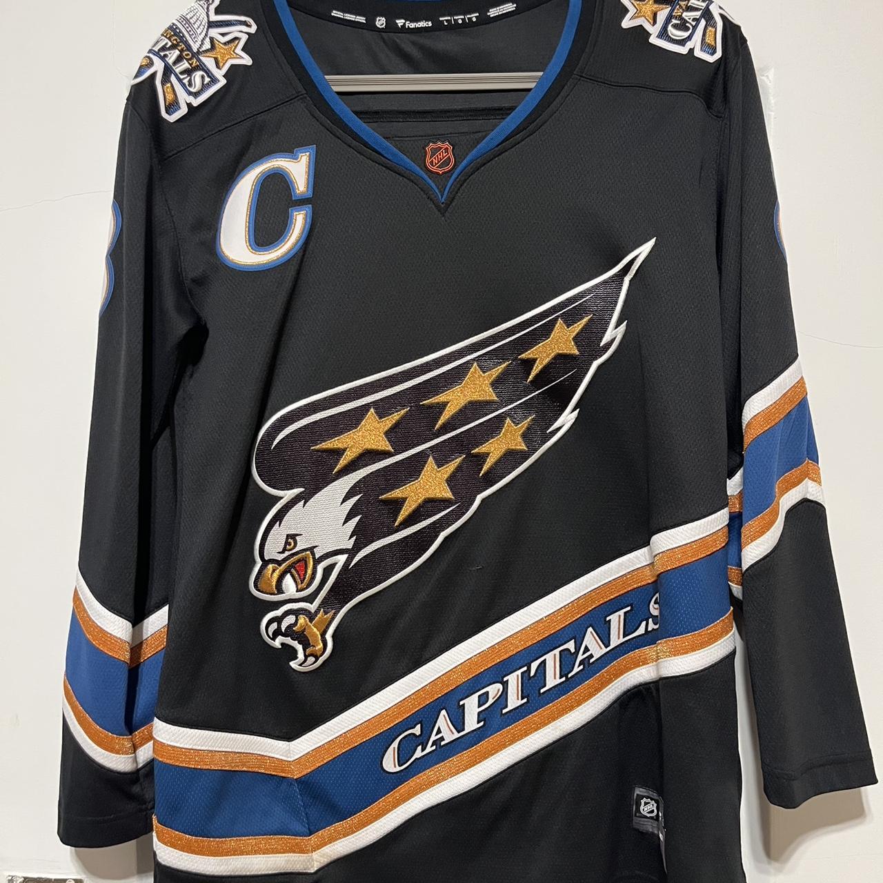 washington capitals reverse retro jersey with alex... - Depop