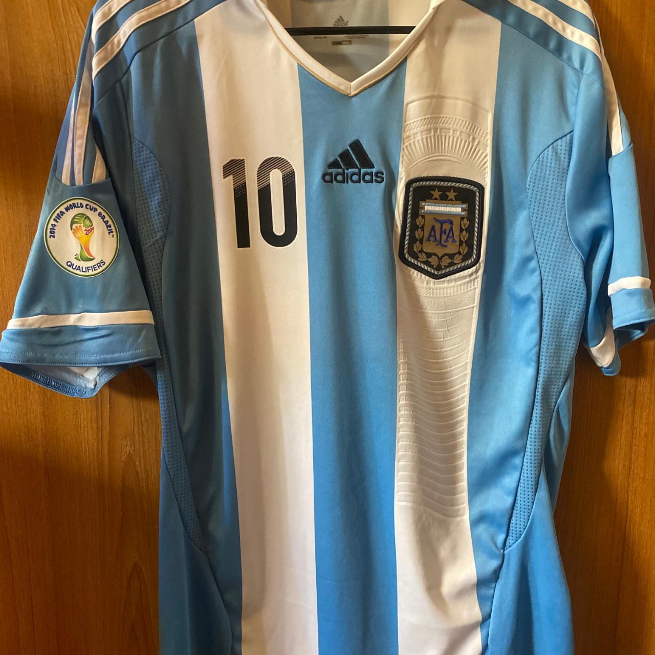 Adidas Argentina Home Soccer Football Jersey World... - Depop