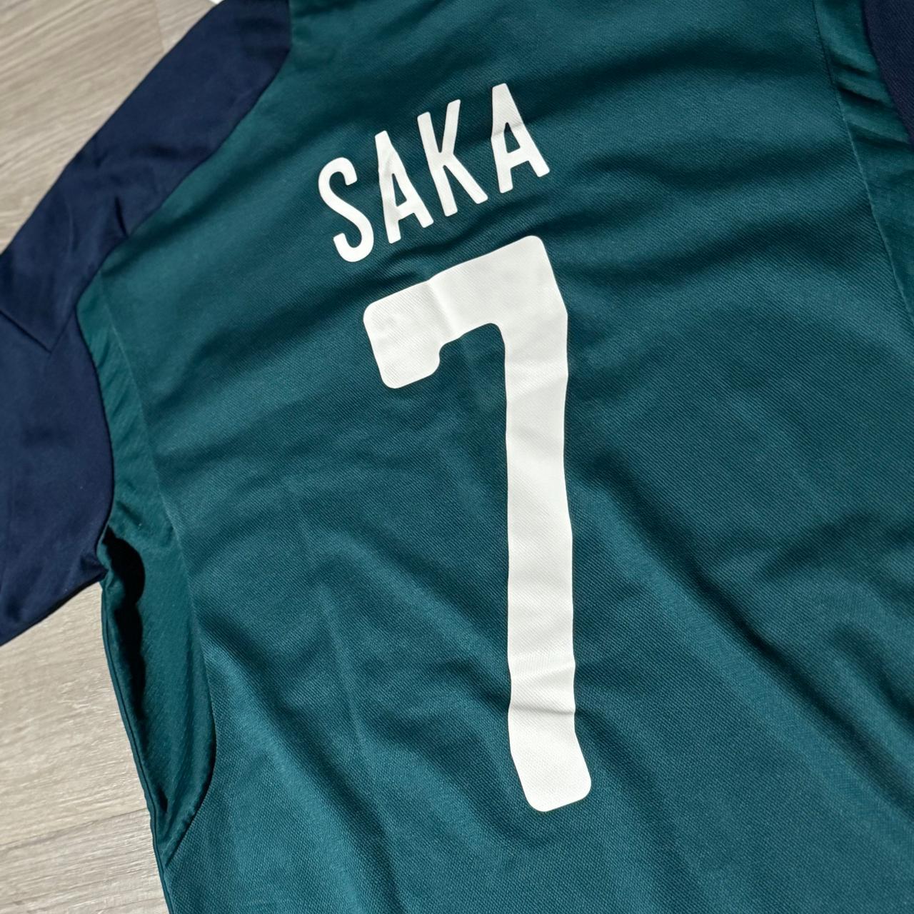 Saka BNWT Arsenal Jersey 23/24 Third Mens Soccer... - Depop