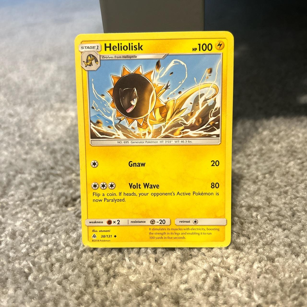 Heliolisk Pokémon card, good condition - Depop