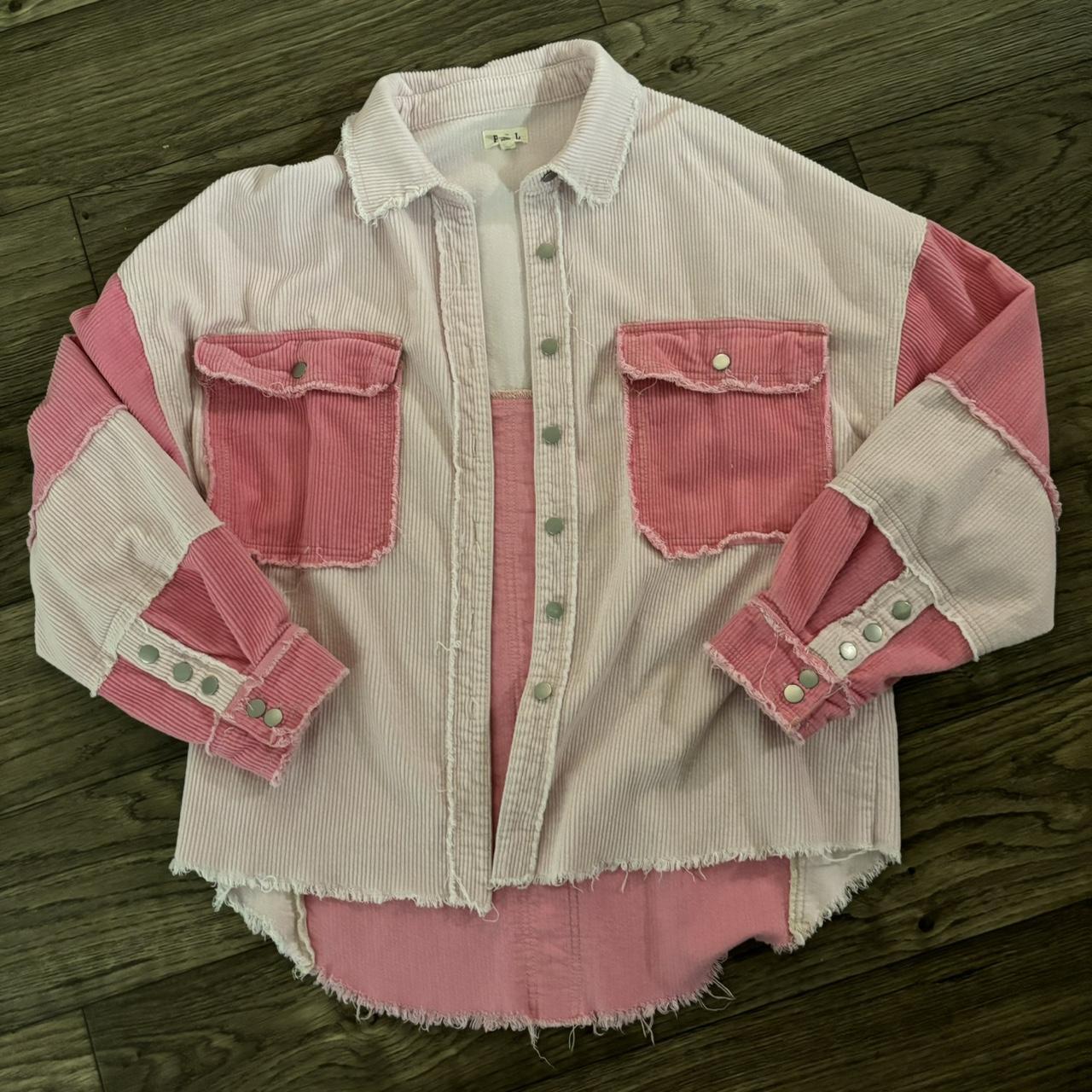 Pol Pink Oversized Shacket Great condition! Cute... - Depop