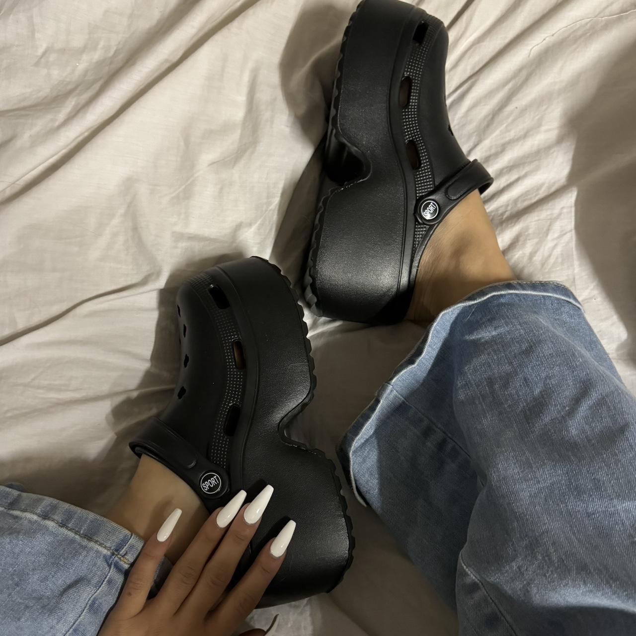 Cute croc style shoes Brand new Size 7 aus So... - Depop