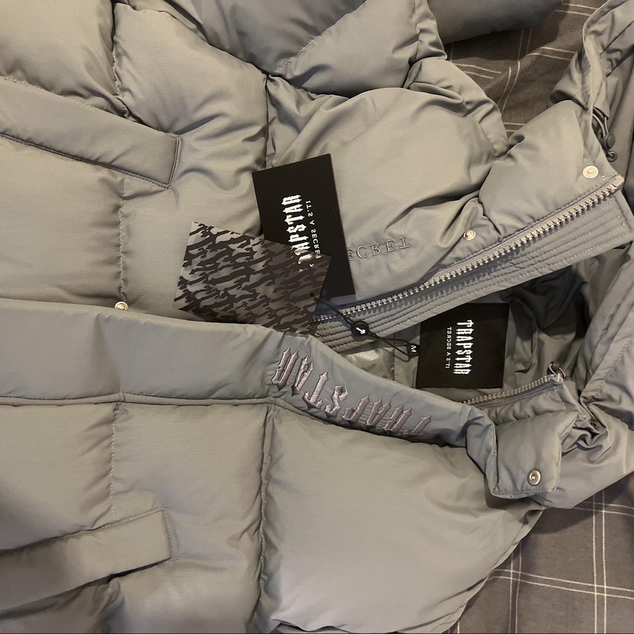 Trapstar decoded 2.0 puffer coat grey unworn... - Depop
