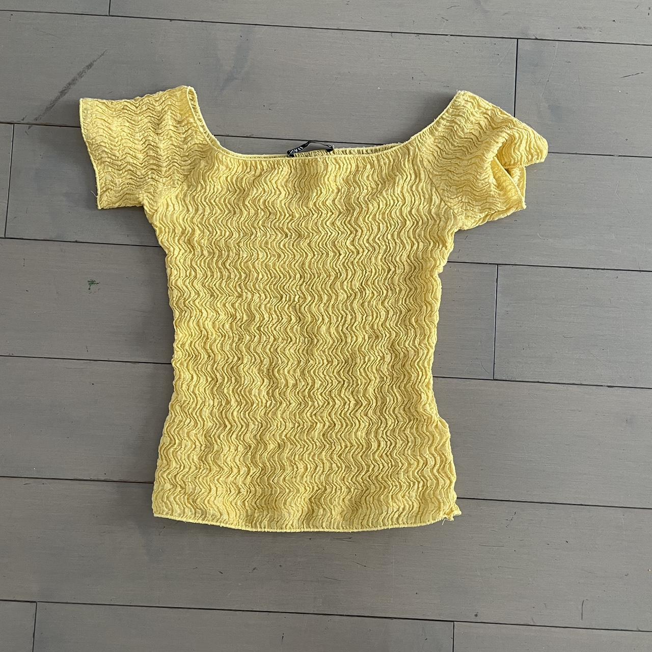 Zara yellow top Size small - Depop