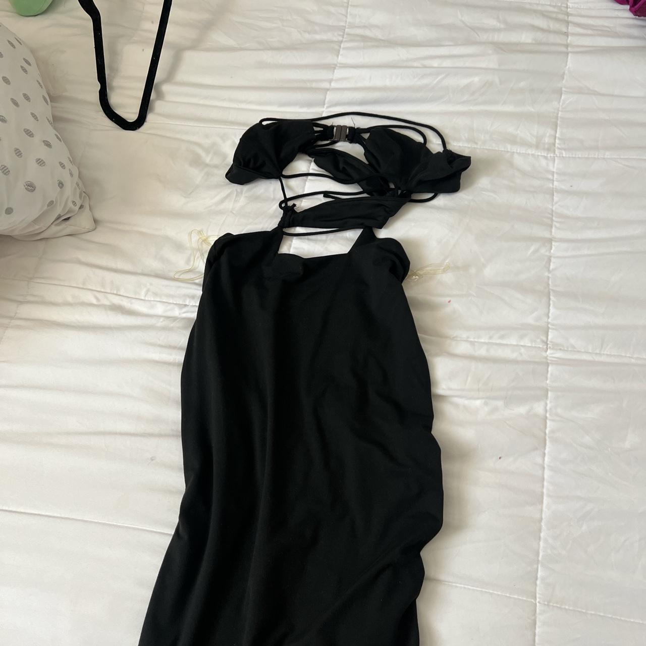 Outcast Maxi dress black size XS Only worn once - Depop