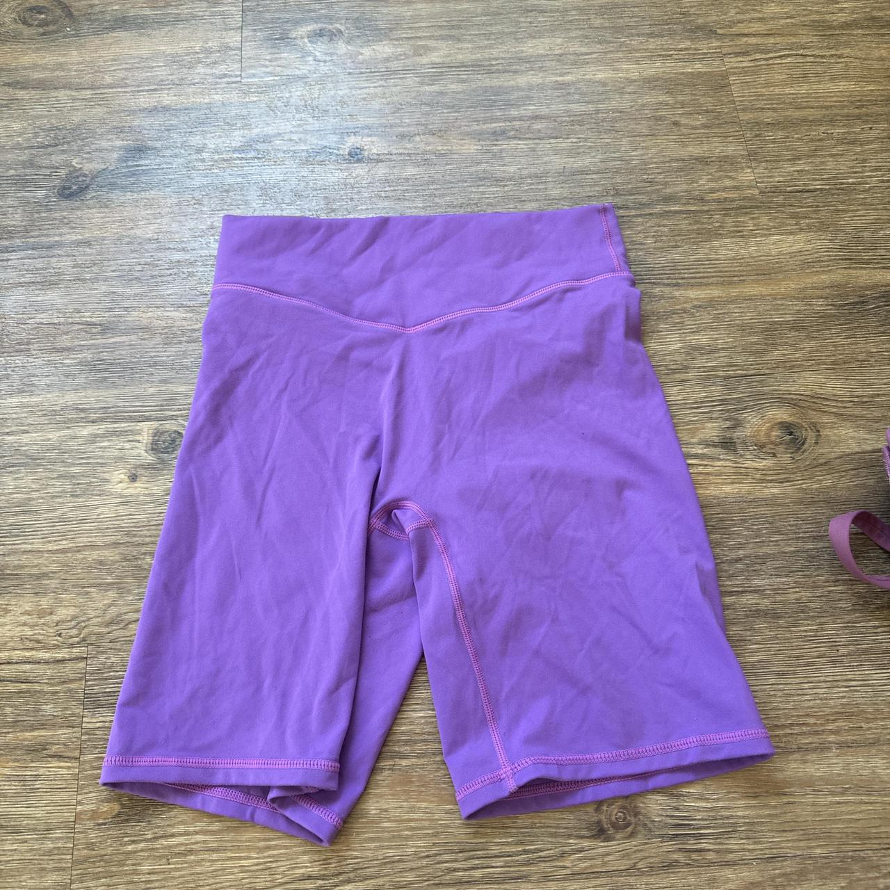 Purple biker shorts | balance athletica | vitality |... - Depop