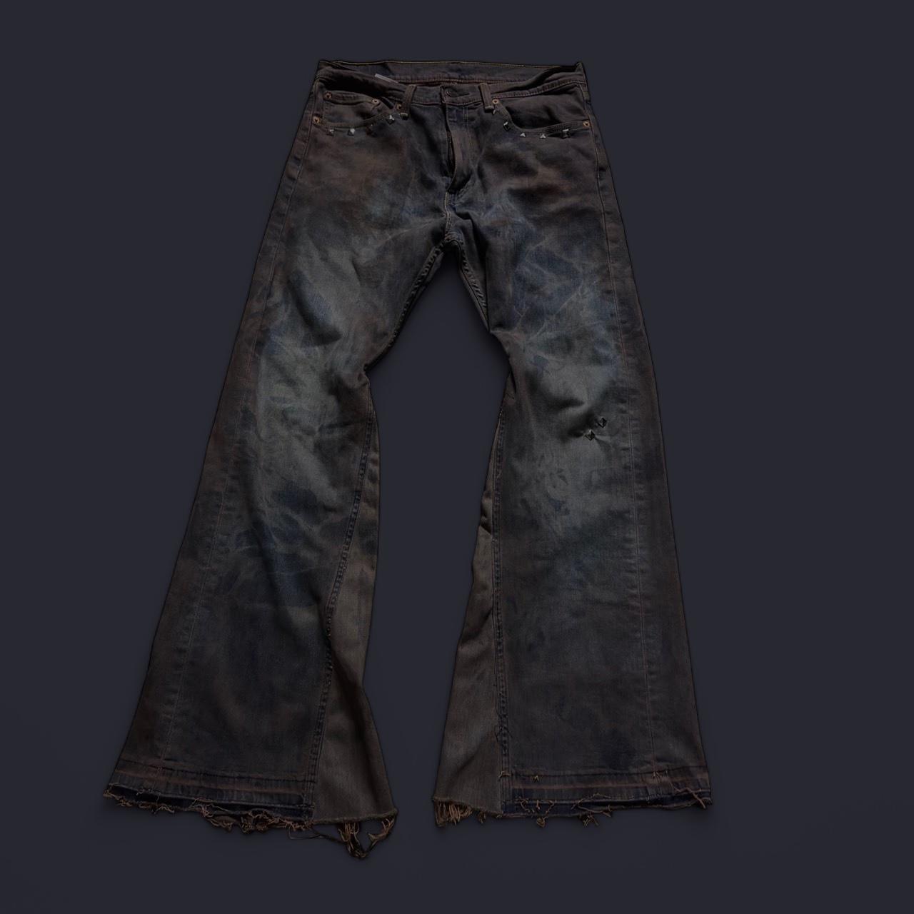 1of1 custom flared Jeans Size 33x32 Custom by... | Depop