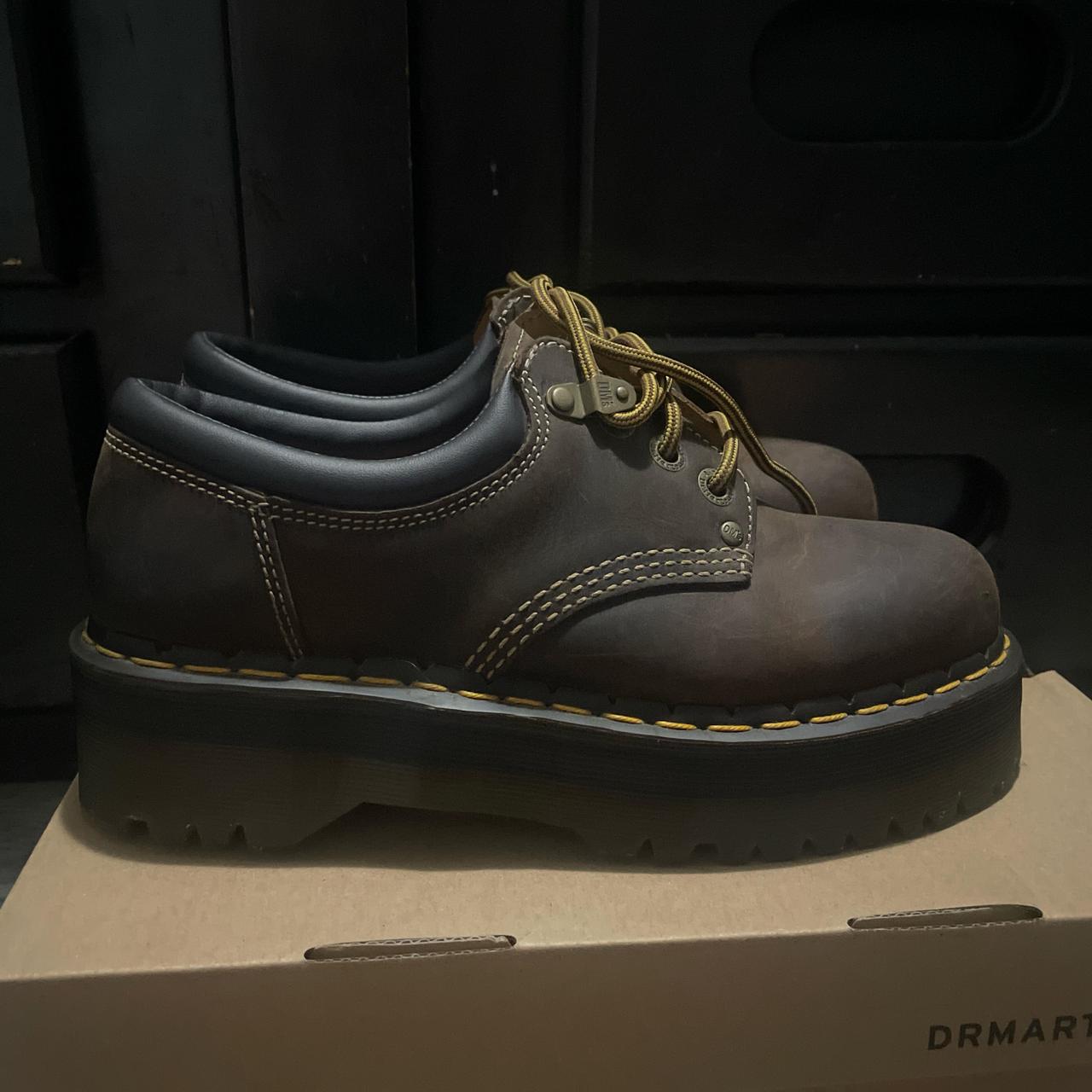8053 4i quad arc brown platform doc martens | Depop