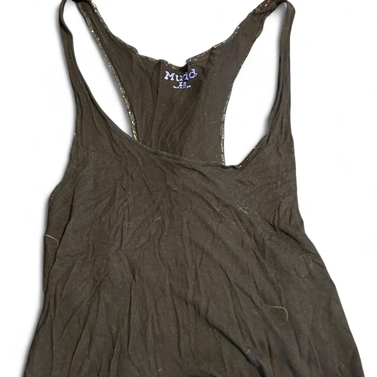 Black sheer tank top. ‘Mudd’ branded. Worn. #mudd... | Depop