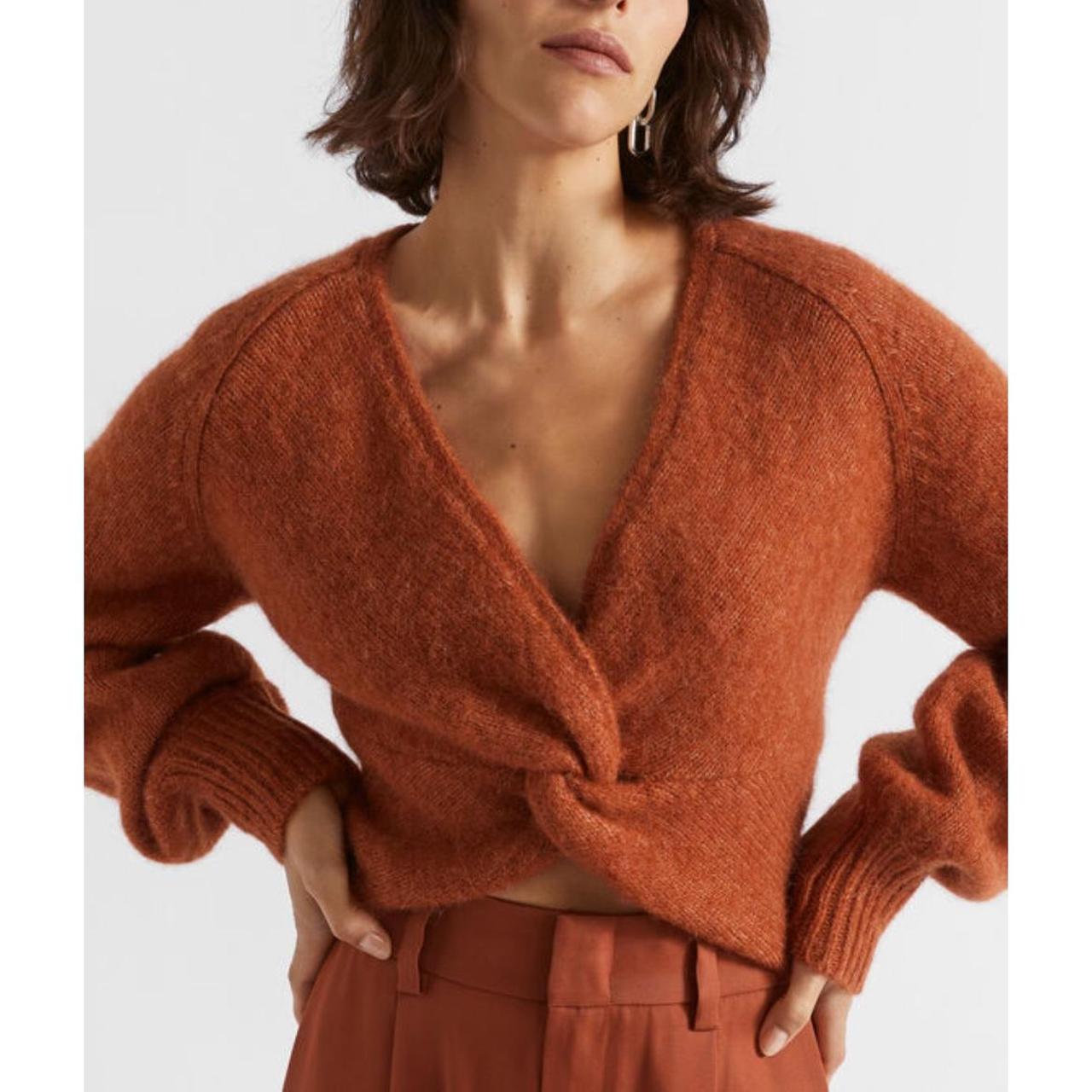 Alpaca wool knit from Seed - Size S, Burnt Brick... - Depop