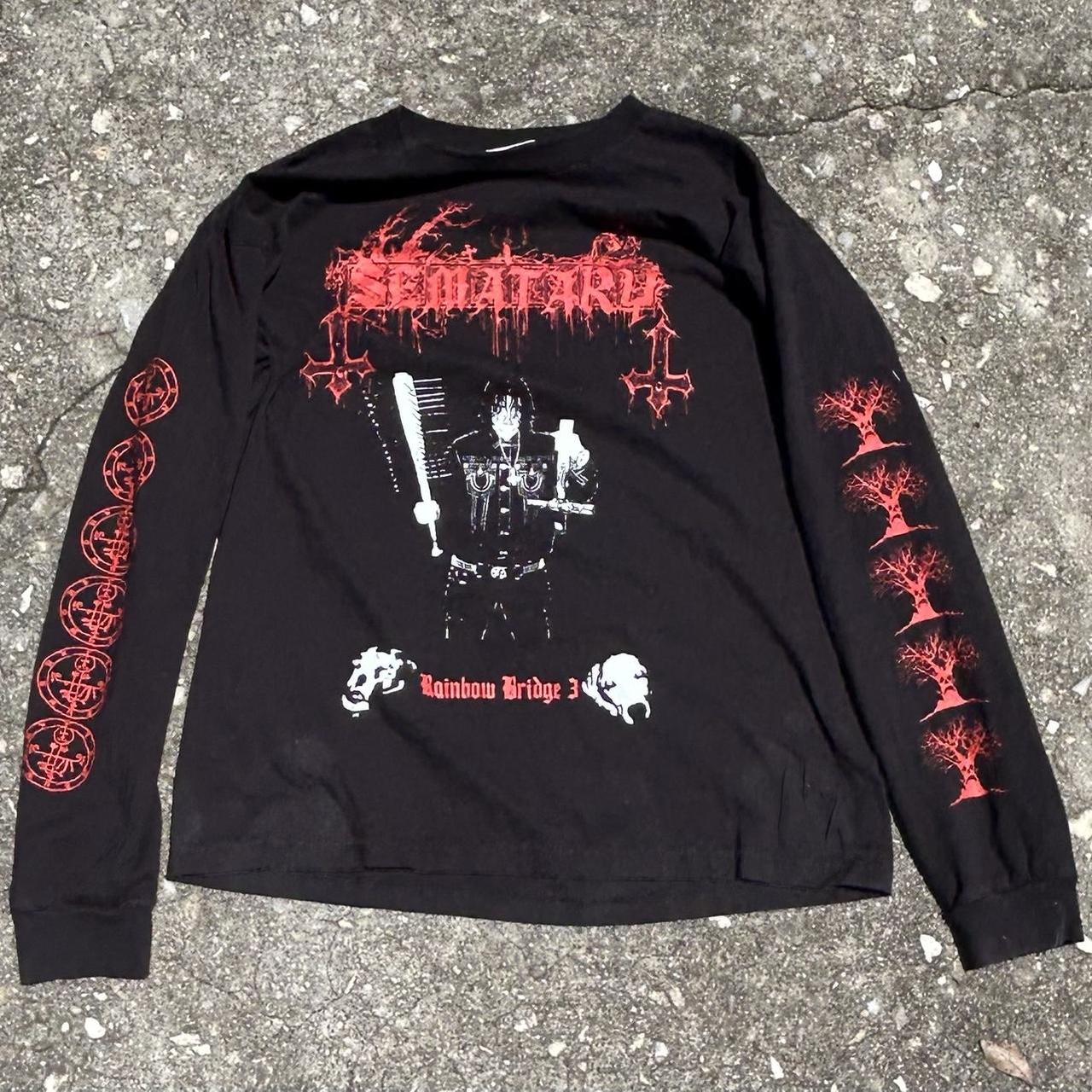 Sematary come with me to hell long sleeve rainbow... - Depop