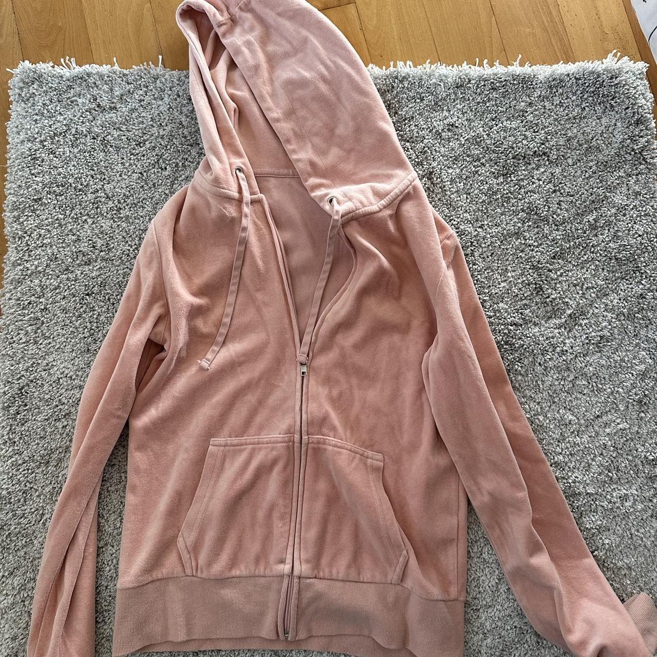 Pink zip up jacket - Depop