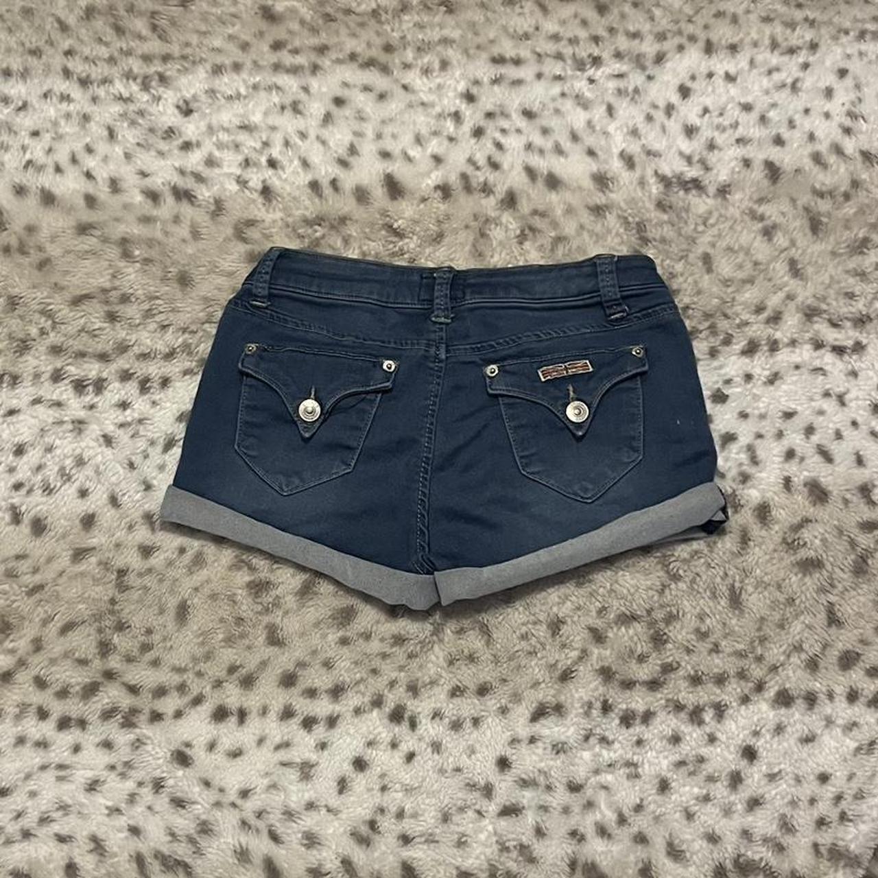 SUPER CUTE shorts 💙💙 can be unrolled Love the back... | Depop