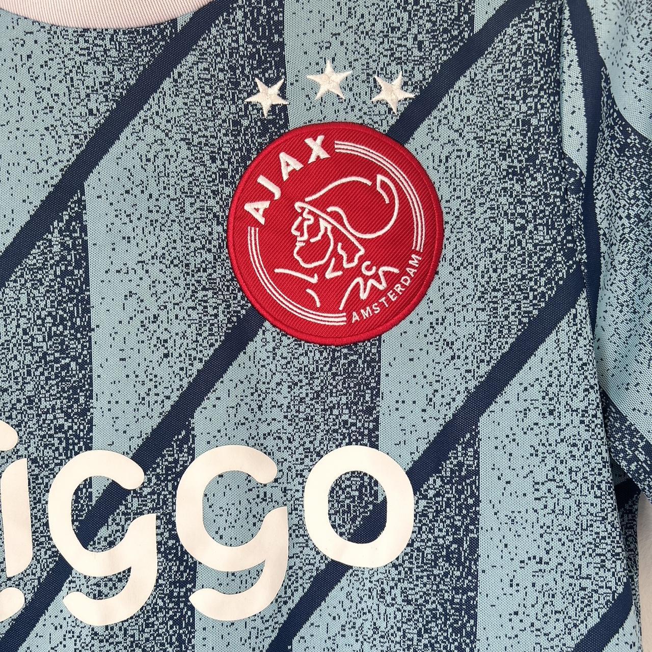 Ajax 2020-2021 away jersey by Adidas - blue and... - Depop