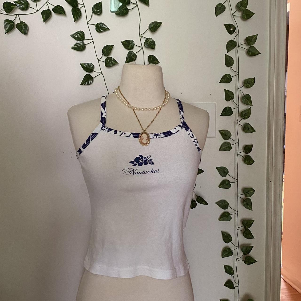 Nantucket hibiscus tank top 🌺 Branded for exposure - Depop