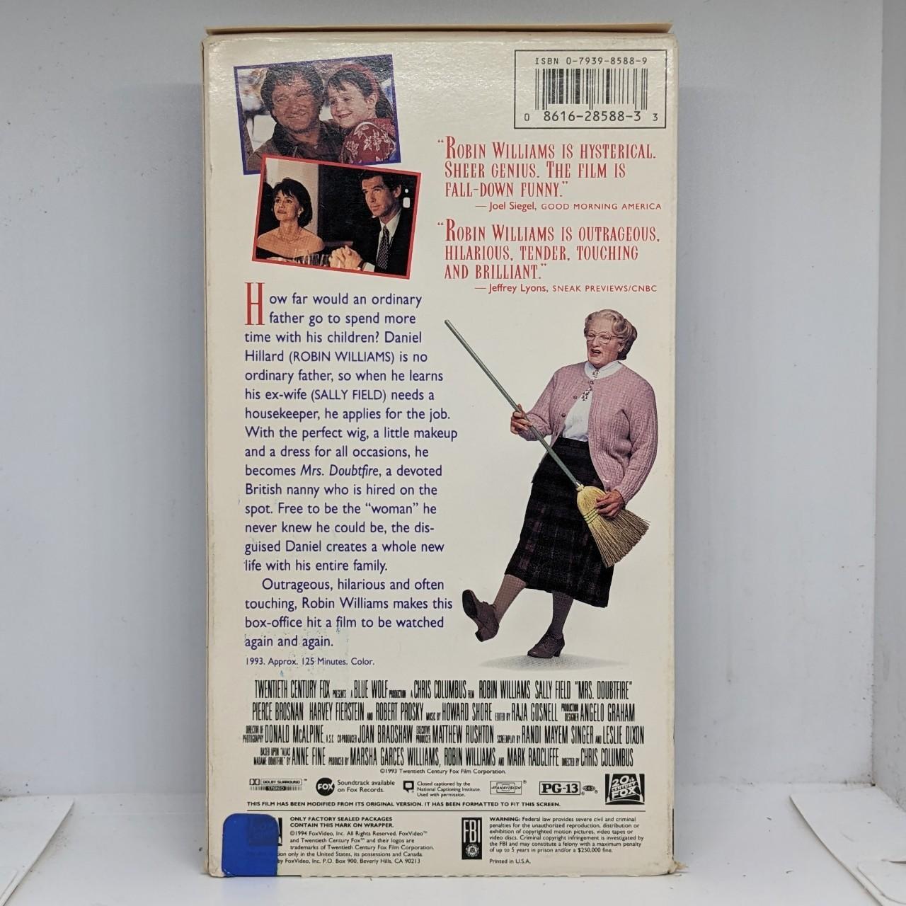 Mrs. Doubtfire (1993) VHS cassette movie Color /... - Depop