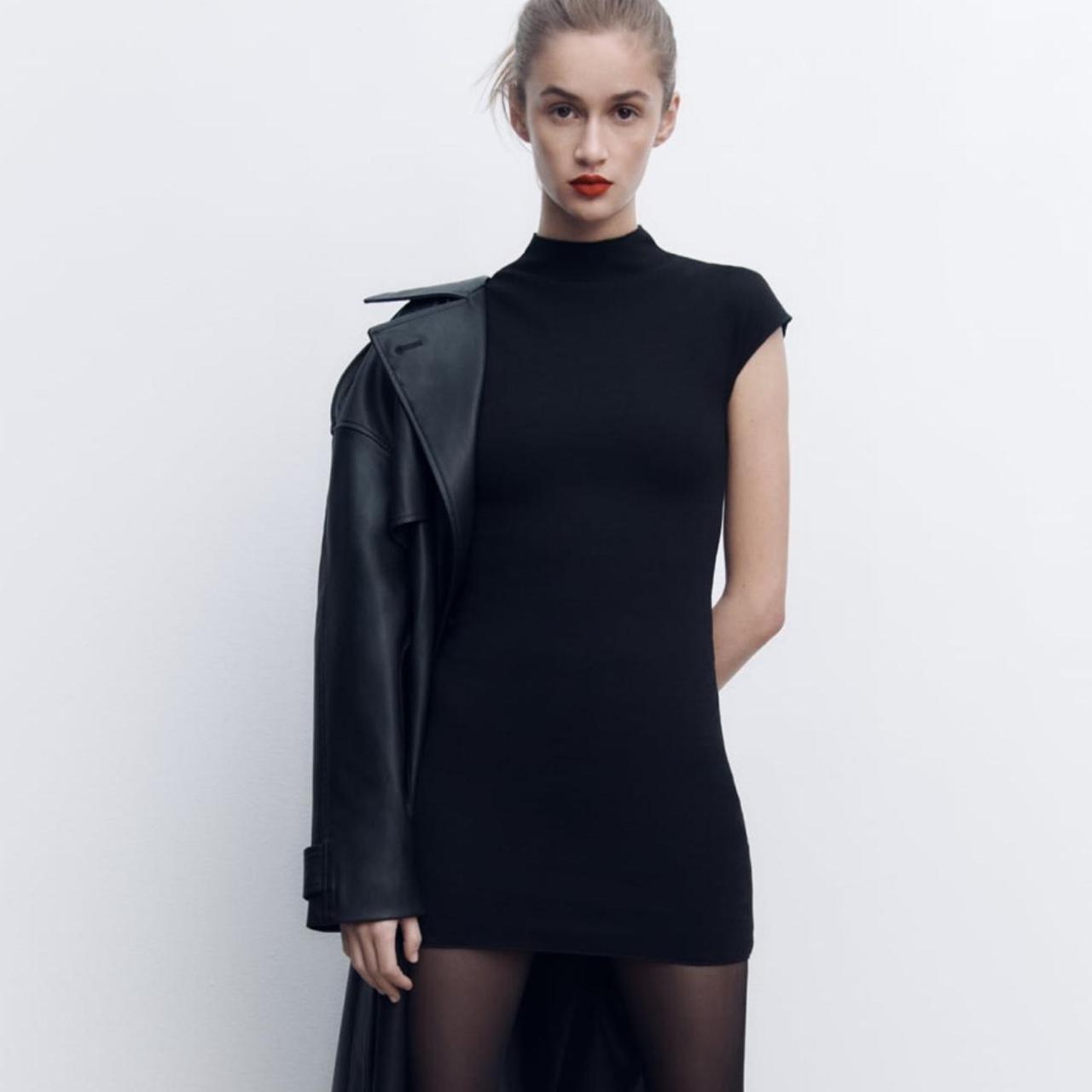 BRAND NEW - ZARA SHORT STRETCH KNIT DRESS Comes... - Depop