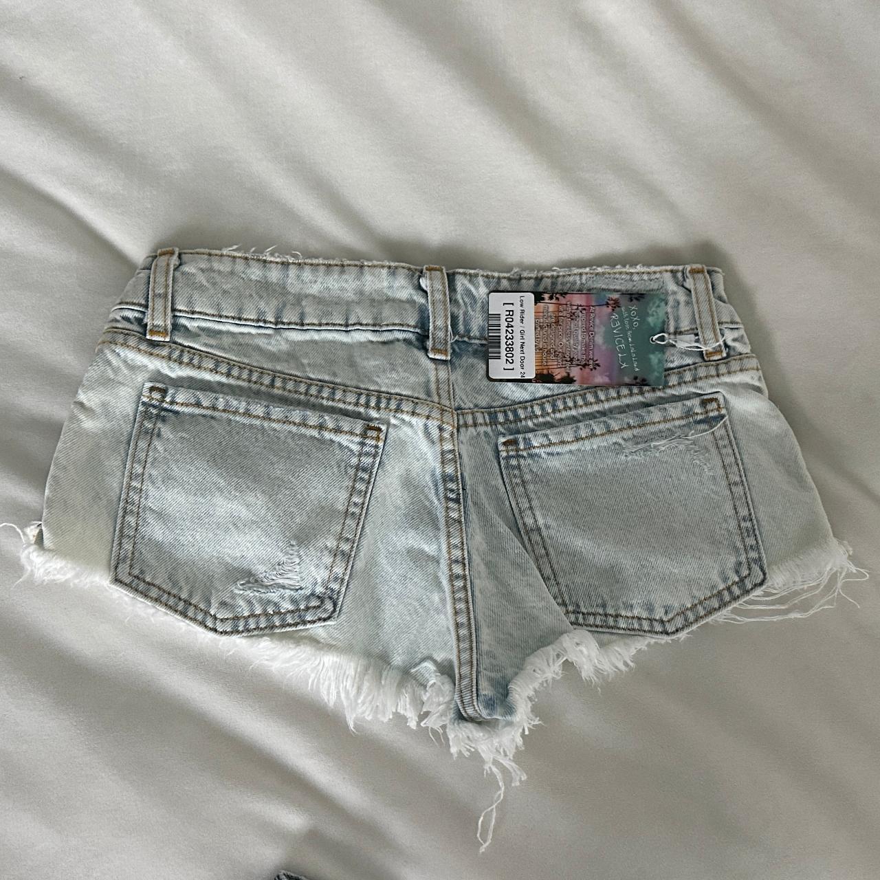 Revice low rise light wash denim shorts 2 sizes... - Depop