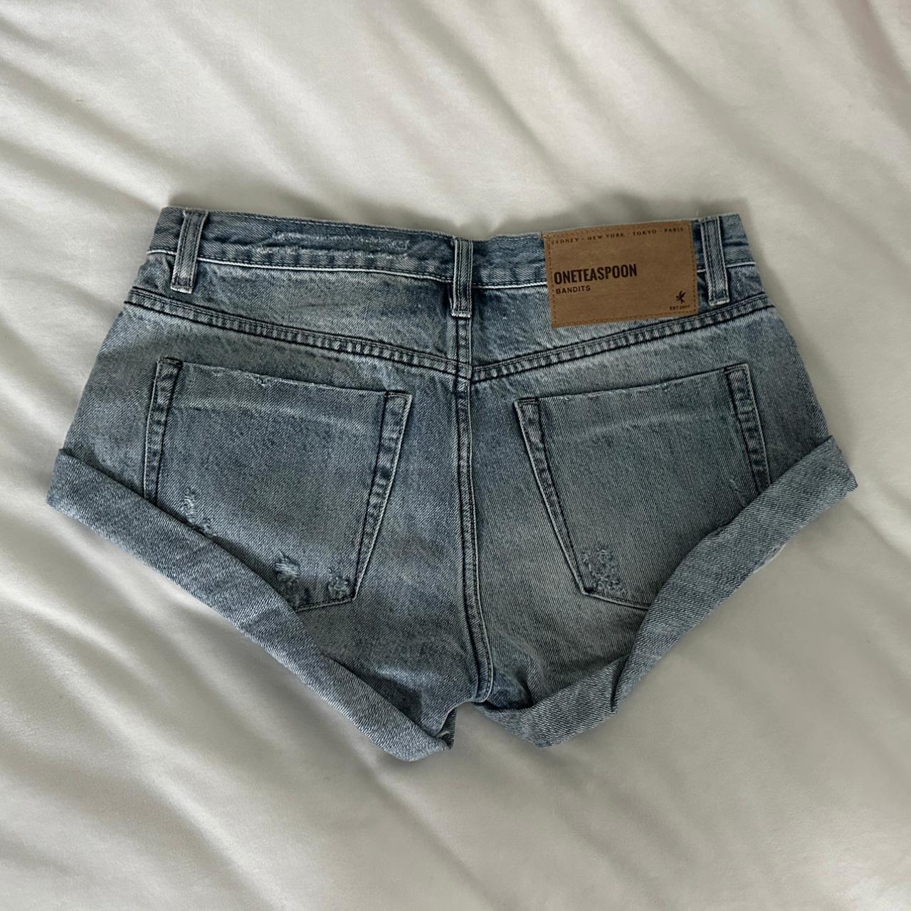 One Teaspoon bandit denim shorts runs a tiny bit... - Depop