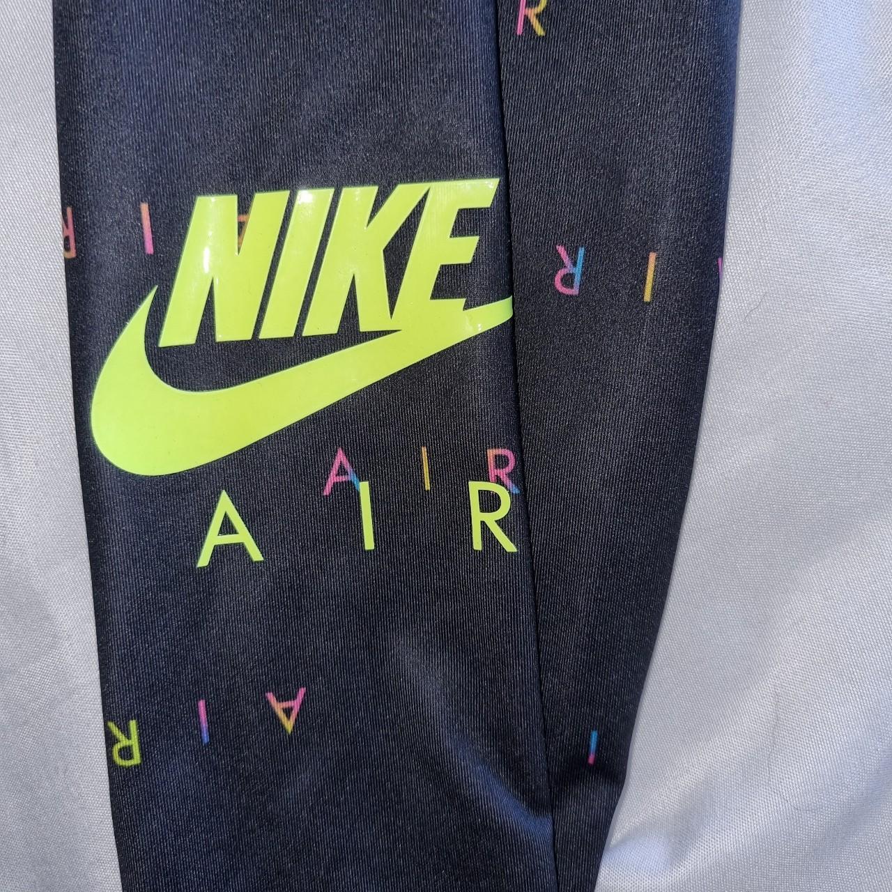 Nike Logo Leggings. Multi colored Leggings. Size... - Depop