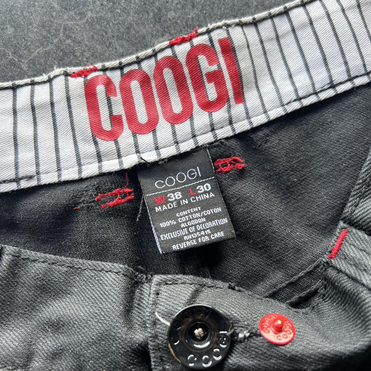 y2k embroidered coogi pants/jeans willing to... - Depop