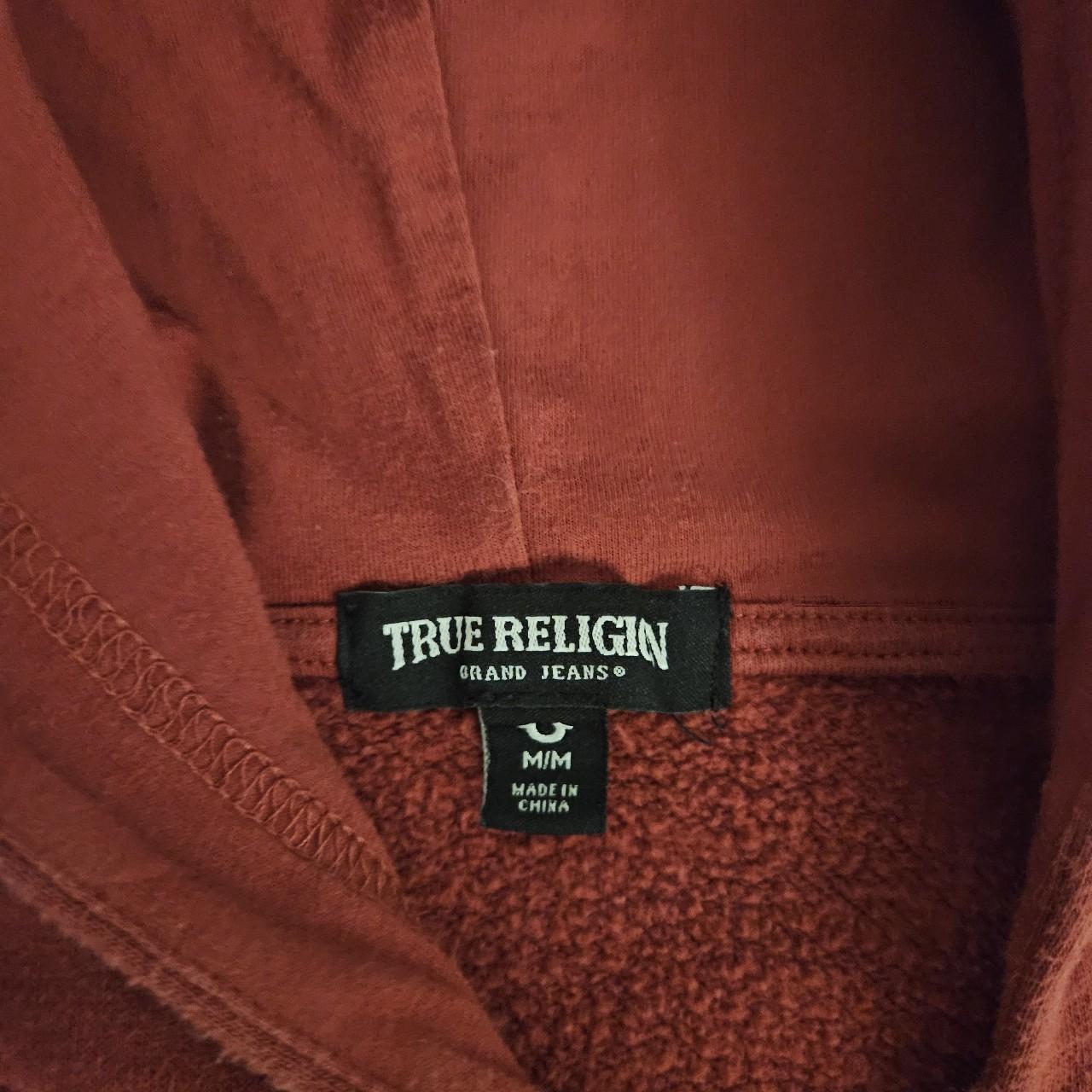 true religion red zip up jacket online exclusive... | Depop