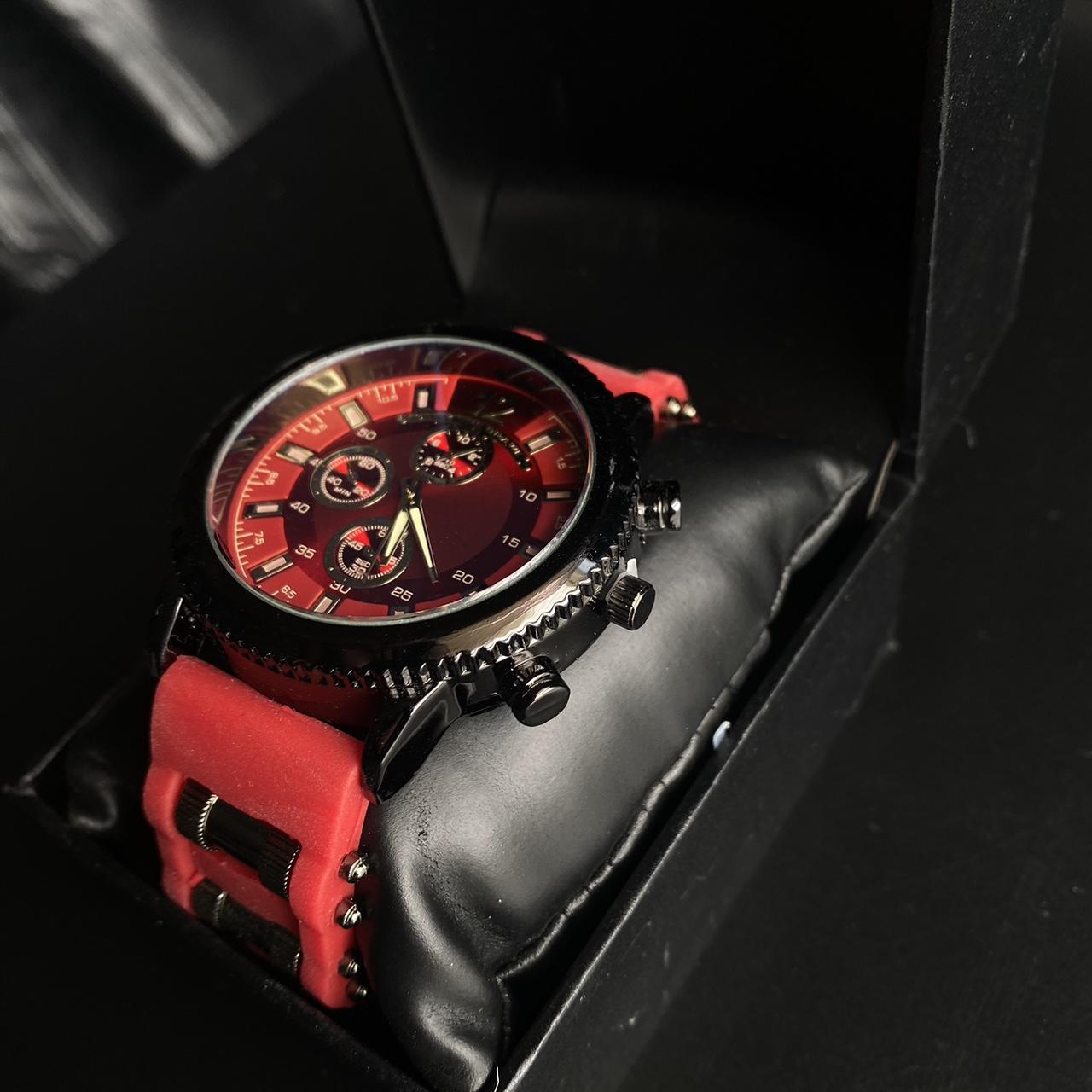 Red watch -brand new -free shipping #watch... - Depop