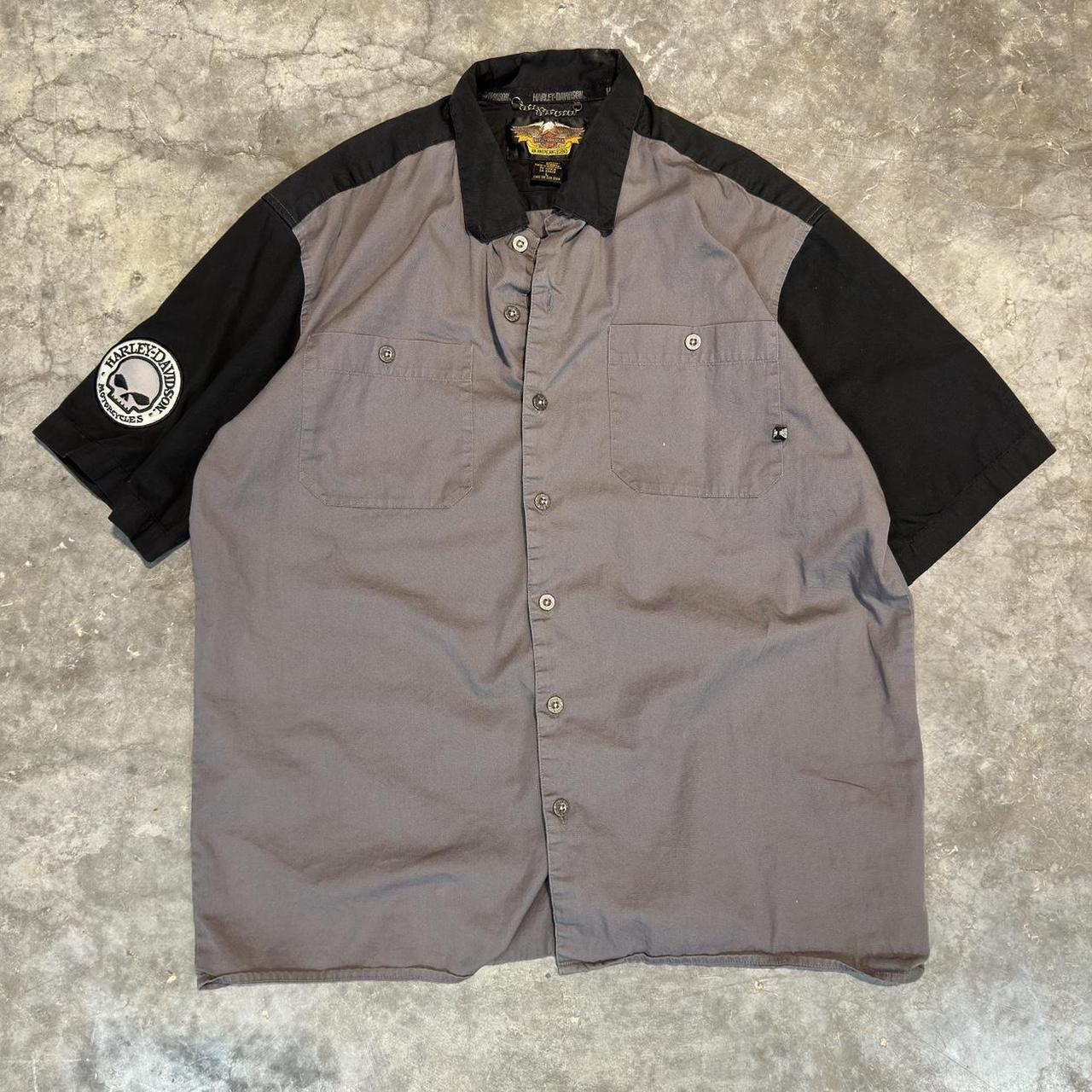 Harley Davidson mechanic button down Size large... - Depop