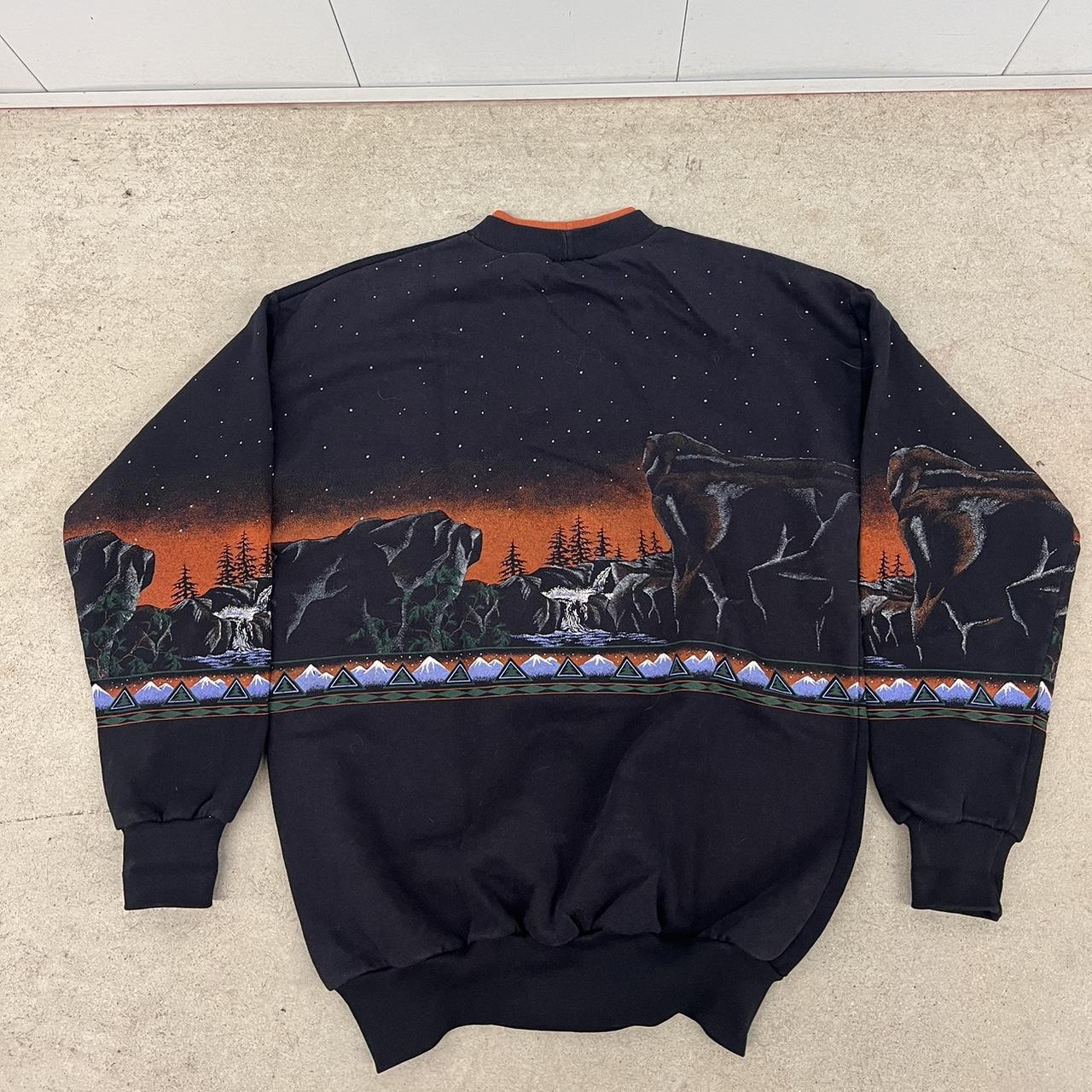Artesian Designs Wolf Howling Sweater *DM FOR... - Depop