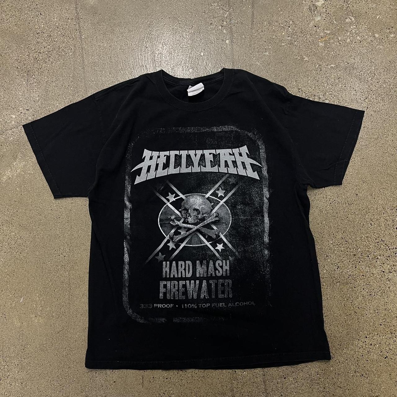 Heavy Metal Hellyeah band tee rock band concert tee... - Depop