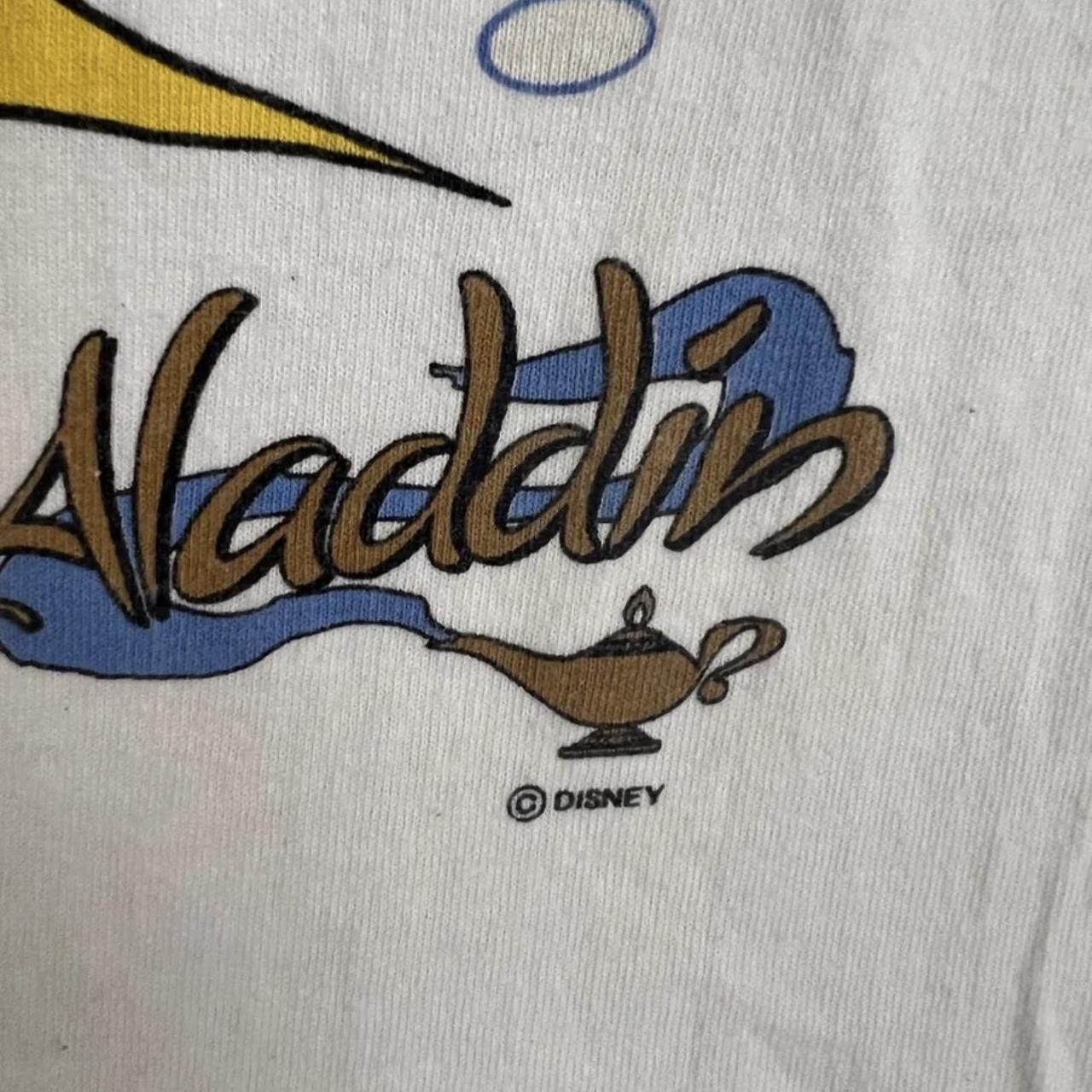 Vintage rare Size XL Disney Genie “Poof” Aladdin... - Depop