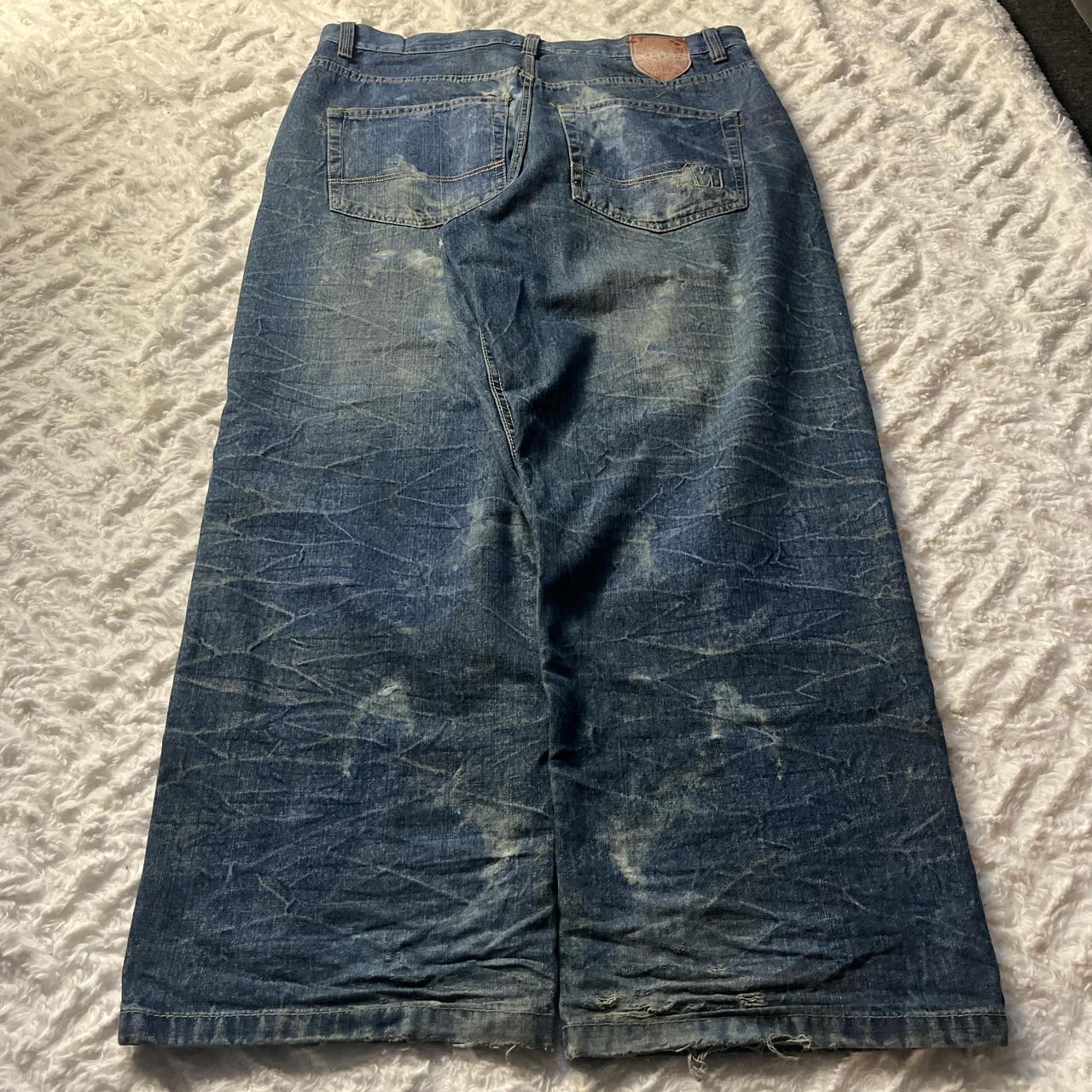 Distressed denim Mecca Jeans size 38x30 minor flaws... | Depop