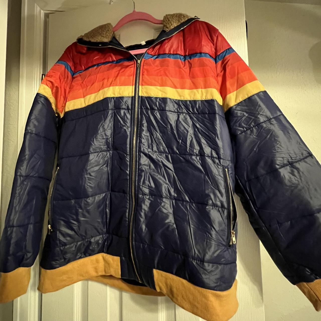 Retro lightweight jacket. Aviator Nation knock off.... - Depop