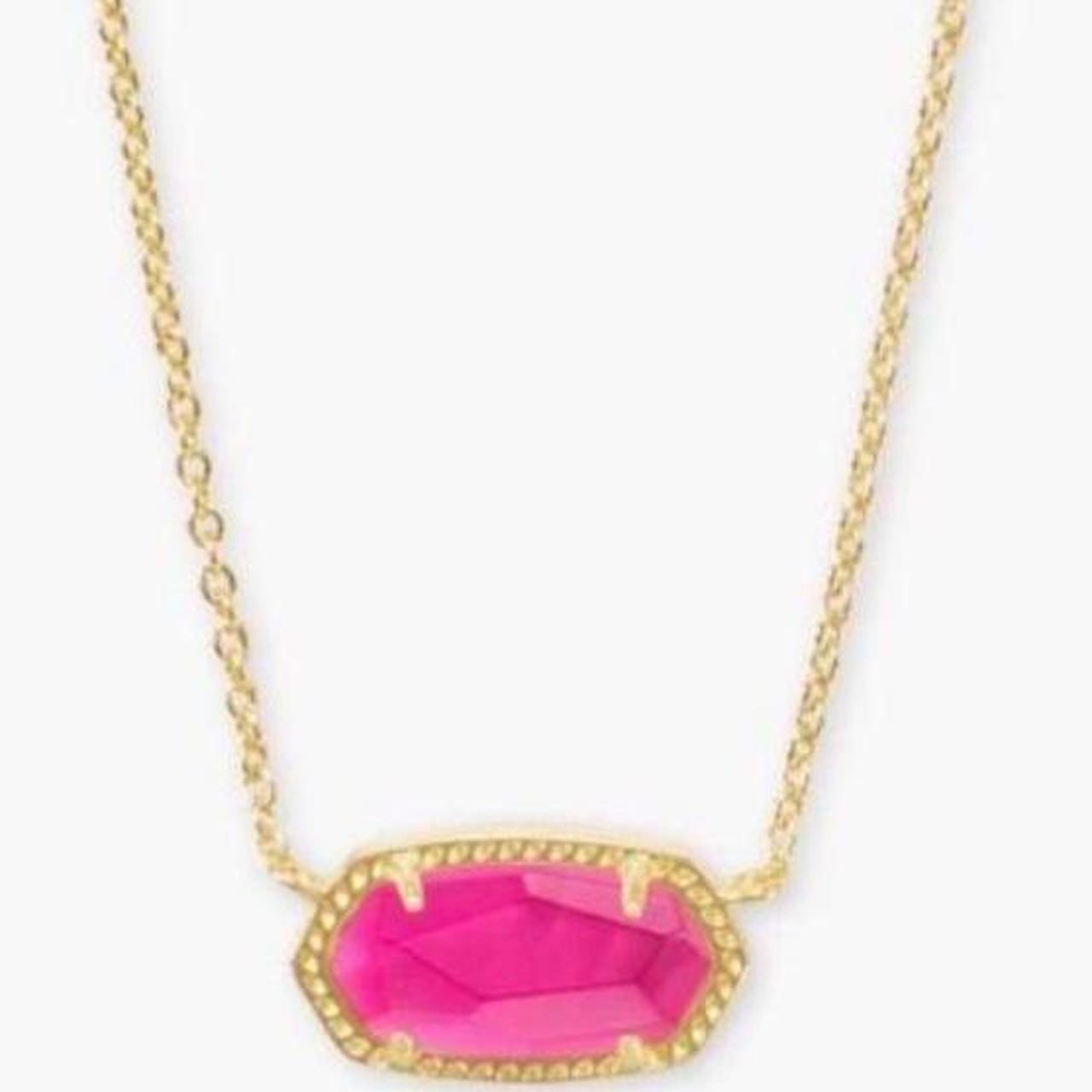 Kendra Scott Pink Azalea Allusion Necklace Only worn... - Depop