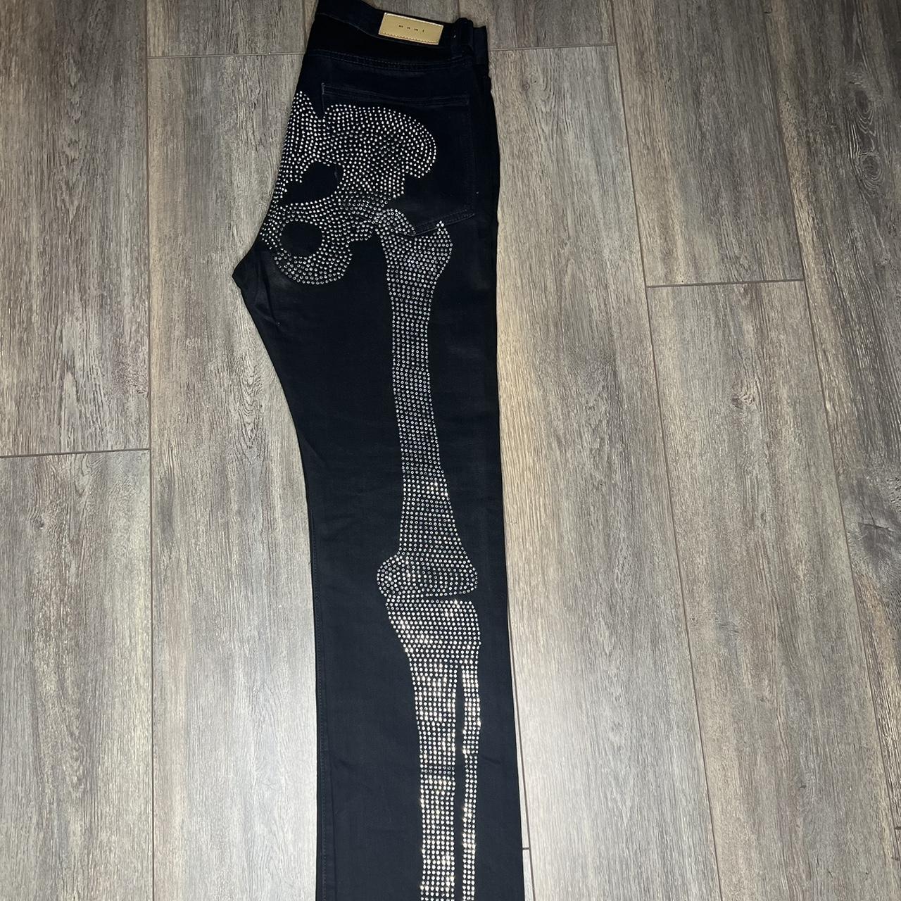 MNML skull pants like new #y2k #hype - Depop
