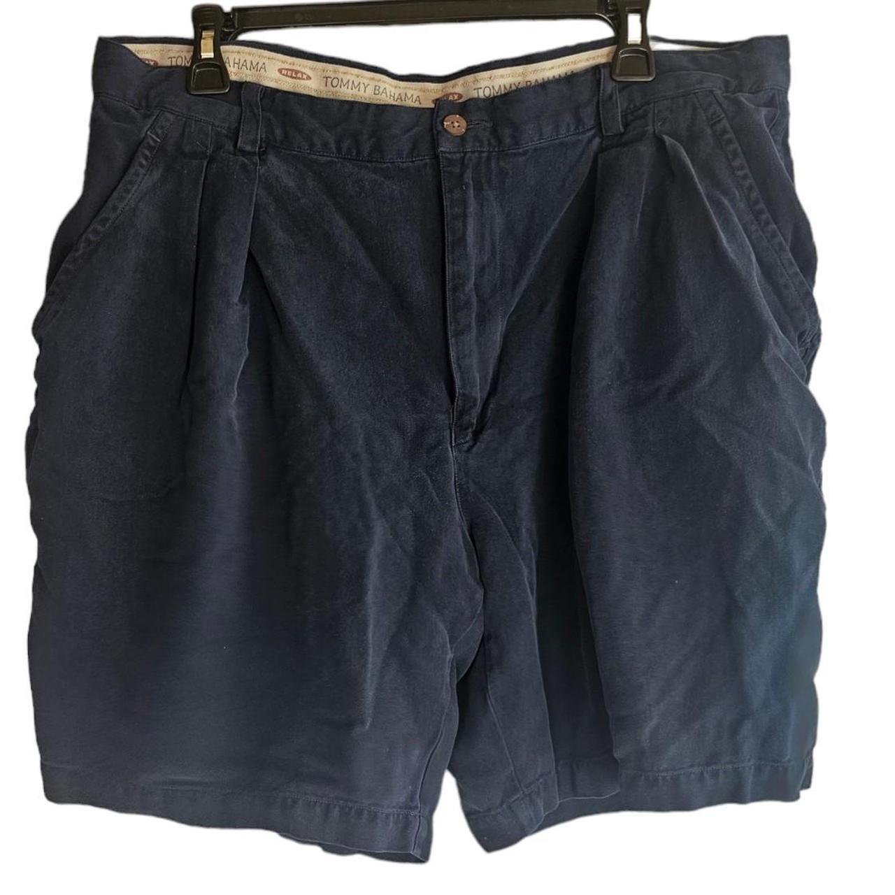 Tommy Bahama Shorts Men s 38 Navy Blue 100 Silk. Depop