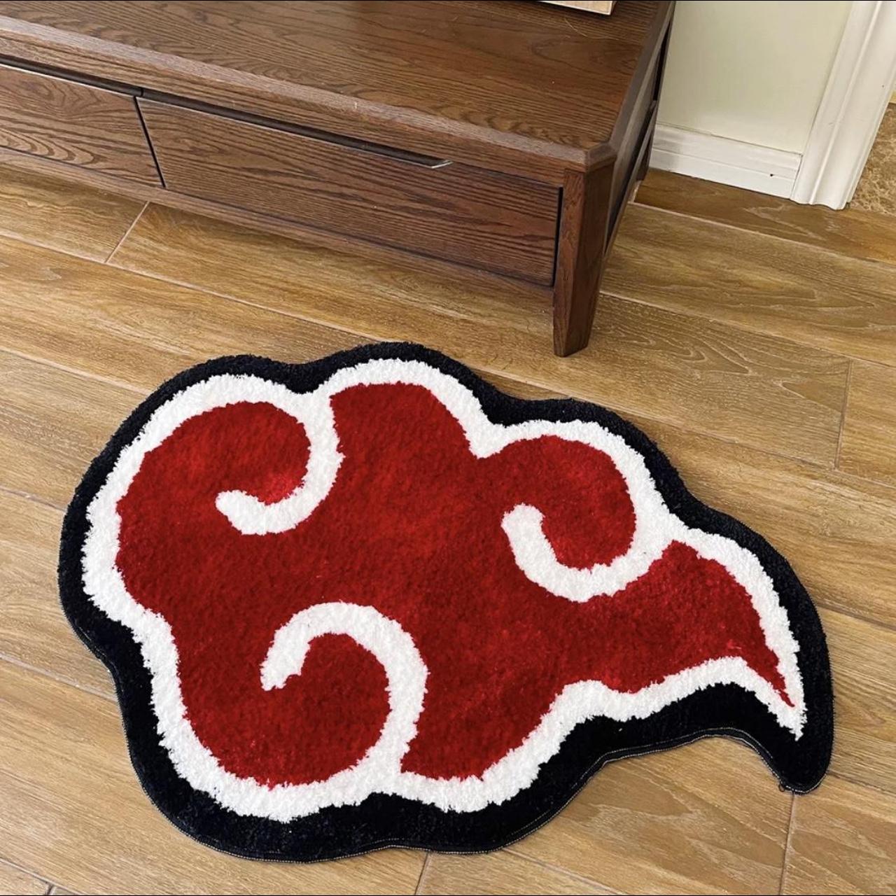 Japanese Anime Red Cloud rug 80x55cm - Depop
